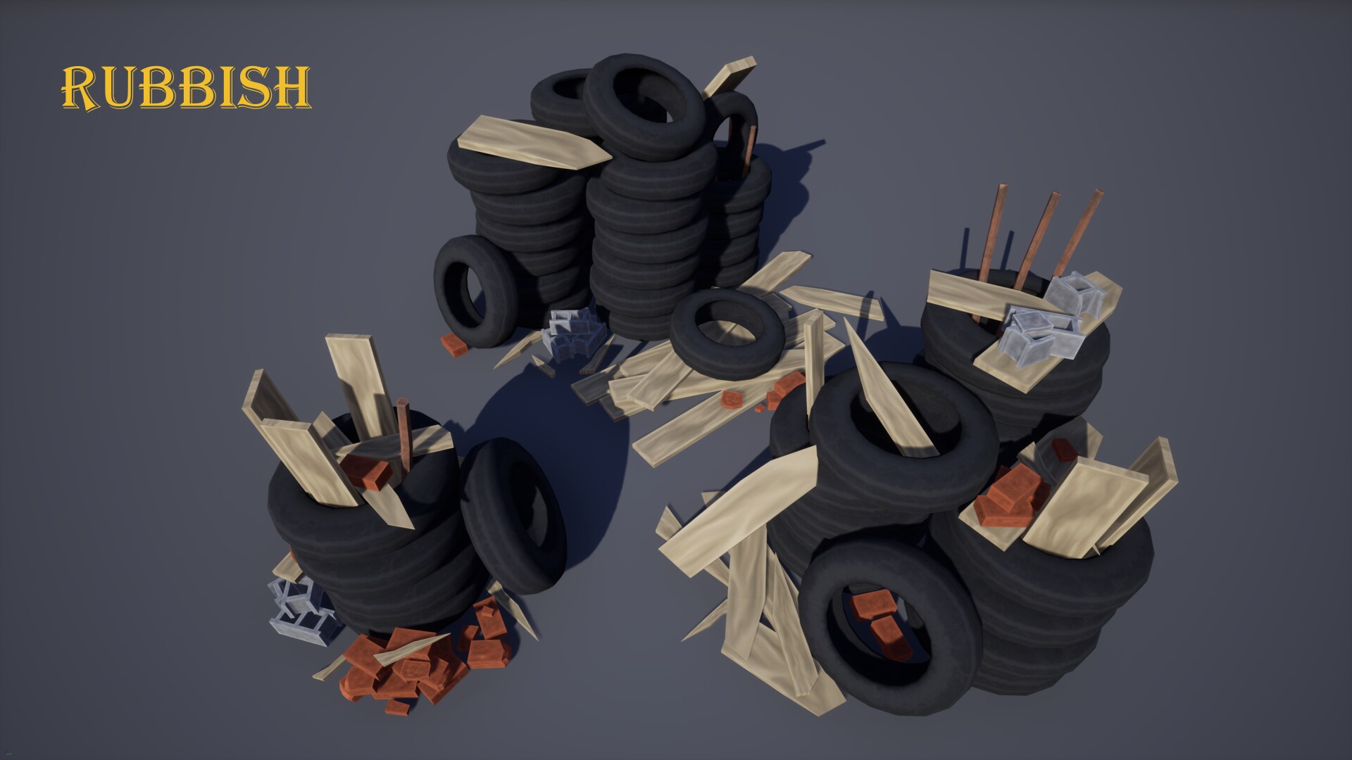 Stylized Rubble Pack in Props - UE Marketplace