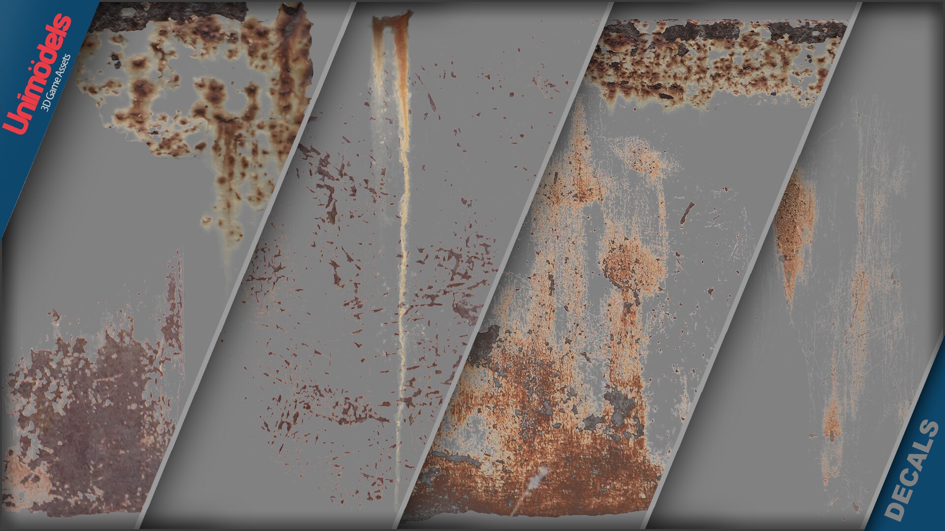 Rusty metal Decals Vol. 3, 카테고리 머티리얼 - UE 마켓플레이스