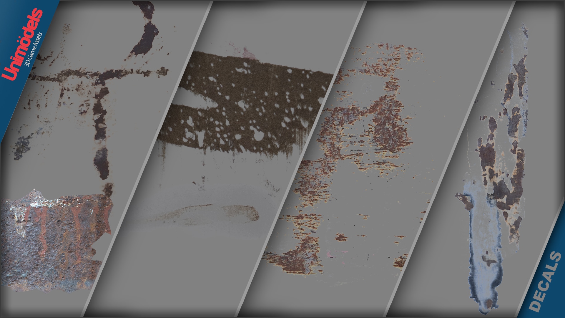Rusty metal Decals Vol. 1, 카테고리 머티리얼 - UE 마켓플레이스
