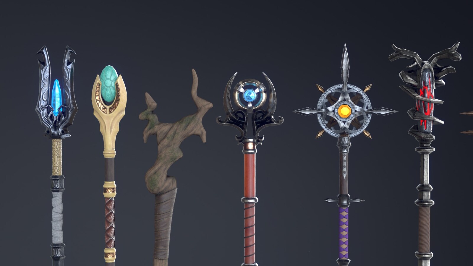 Fantasy Staff Set 05 in Weapons - UE Marketplace