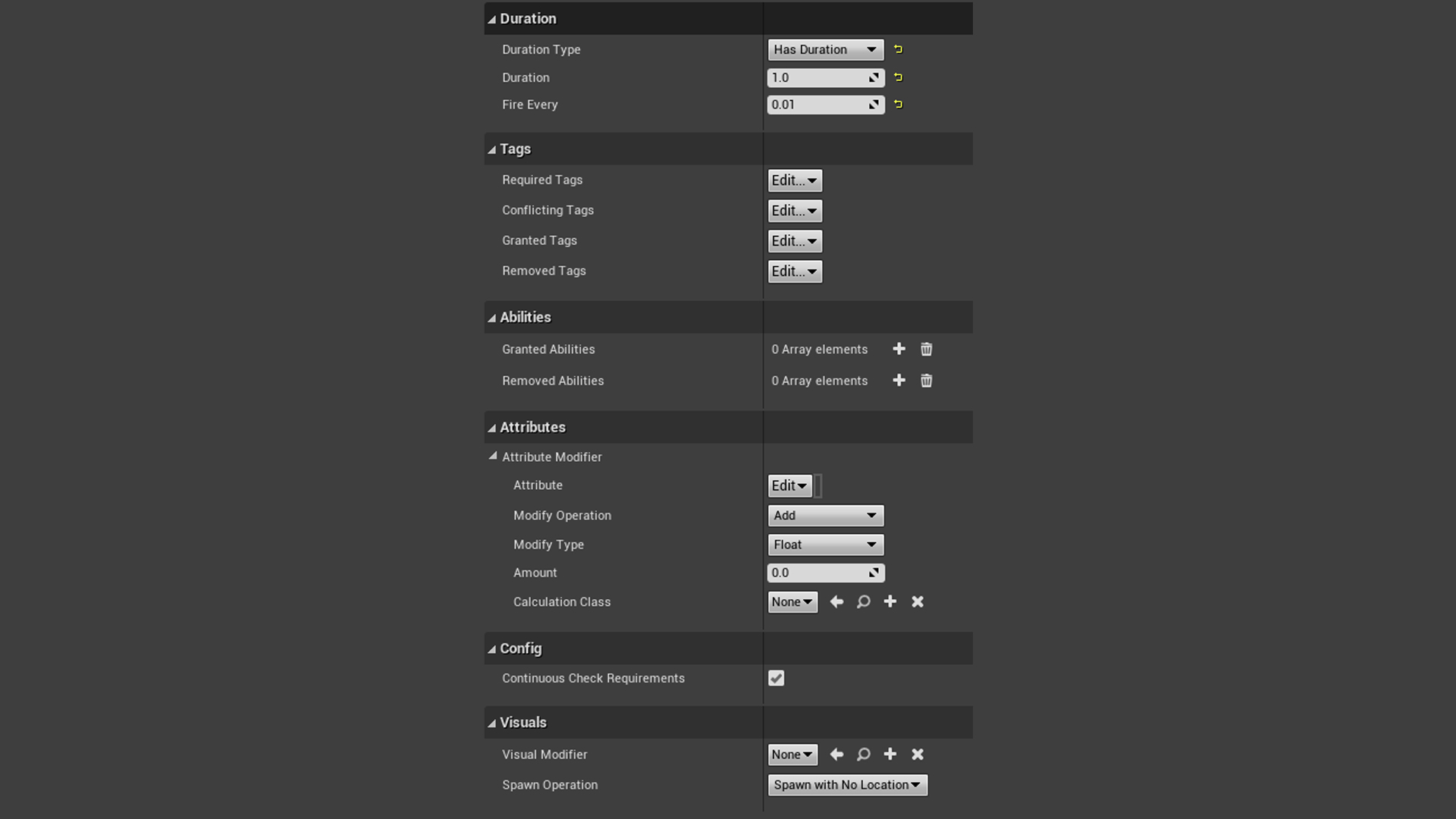 Simple Ability System