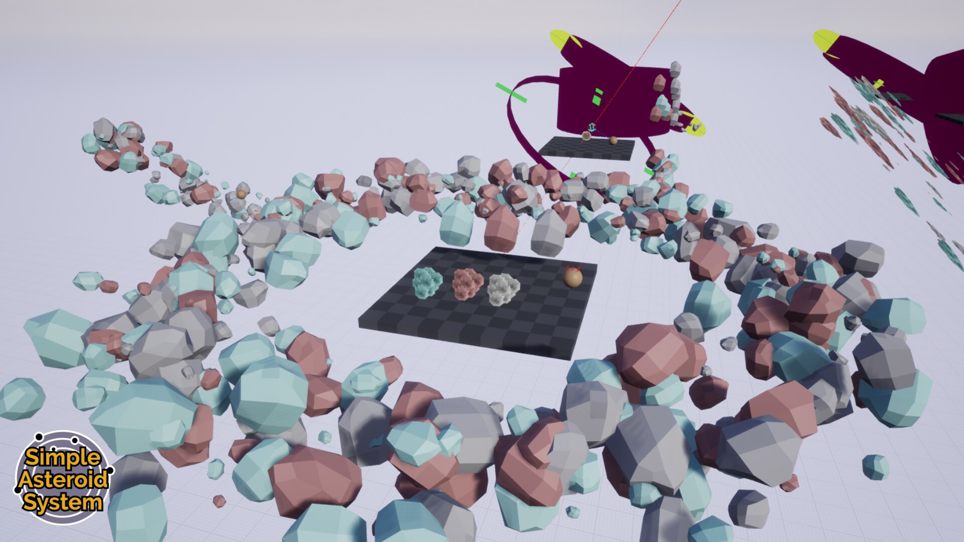 Simple Asteroid System in Blueprints - UE Marketplace