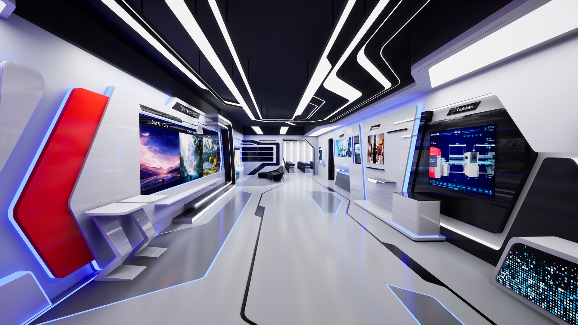Science And Technology Exhibition Hall In Architectural Visualization science-and-technology-exhibition-hall-in-architectural-visualization
