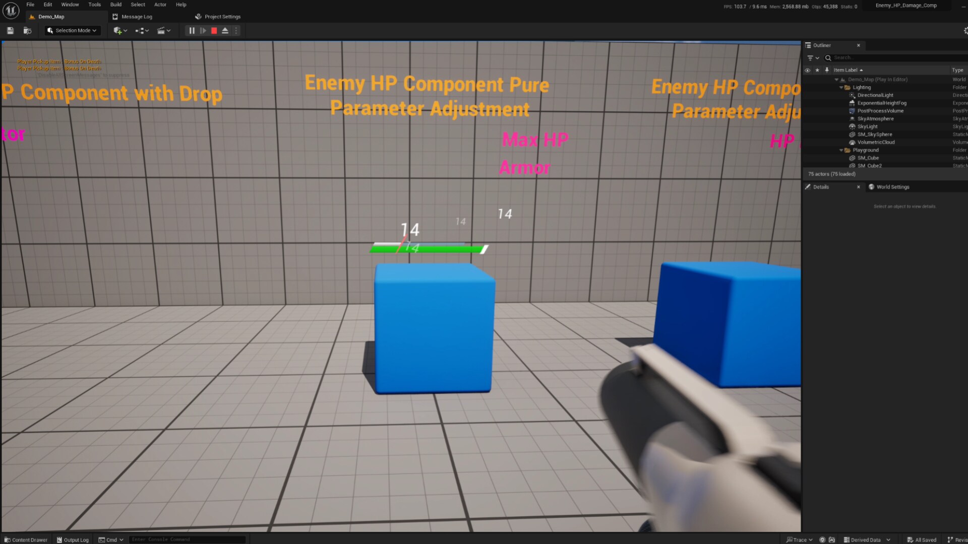 Enemy HP and Damage System Actor Component in Blueprints - UE Marketplace