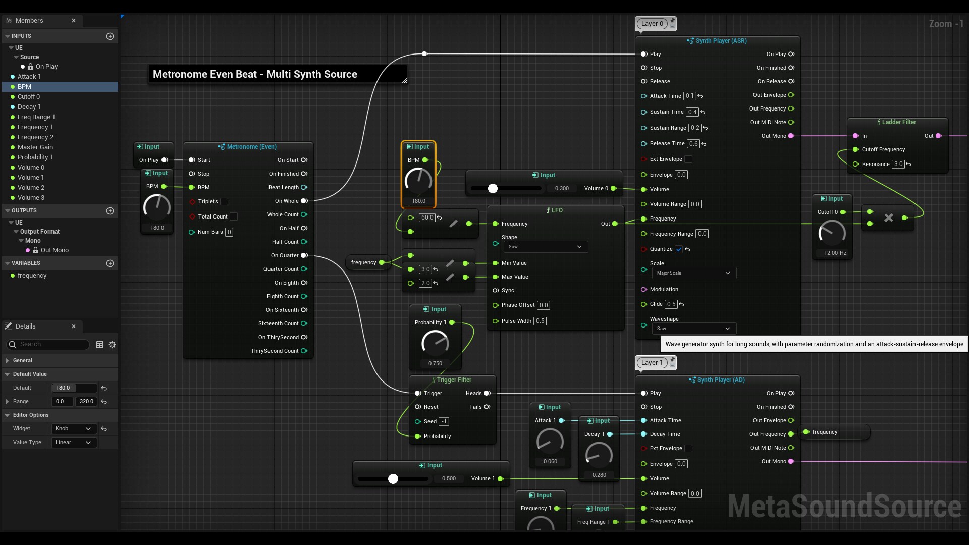 MetaSound Templates in Sound Effects - UE Marketplace