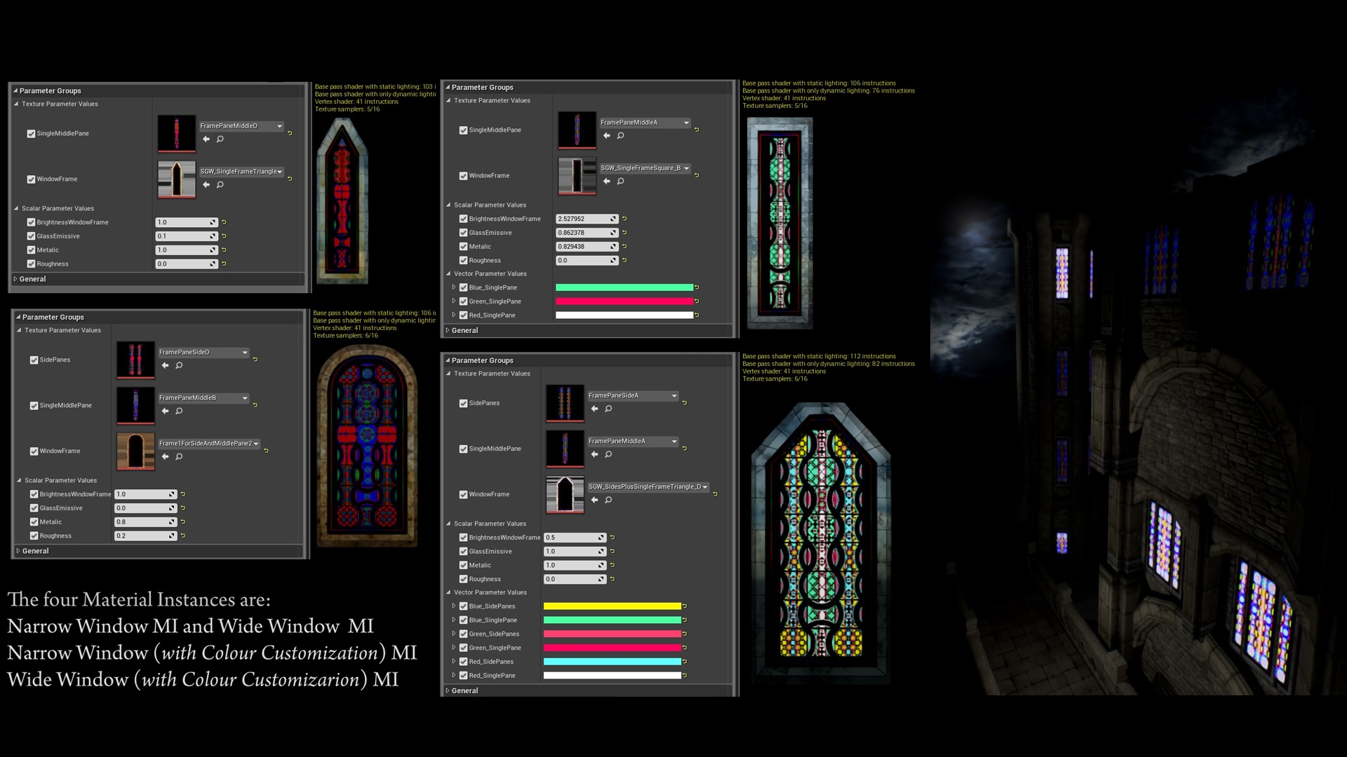 Stained Glass Windows Pack in Props - UE Marketplace