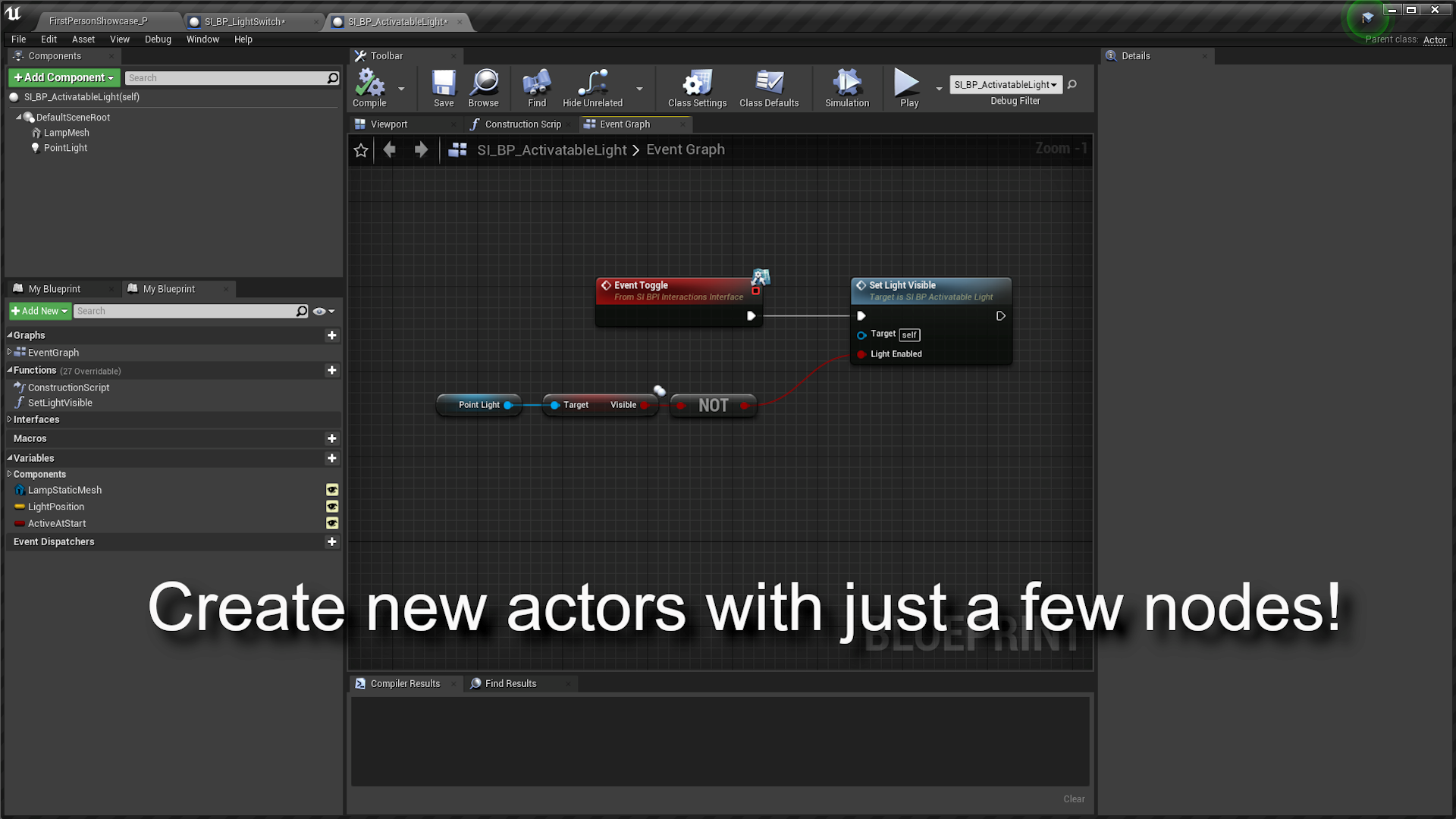 Simple Interactions blueprint framework