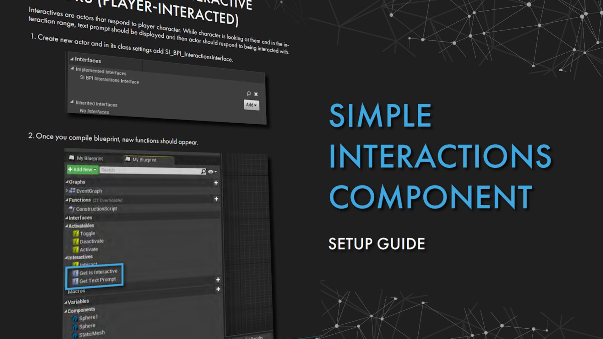 Simple Interactions blueprint framework