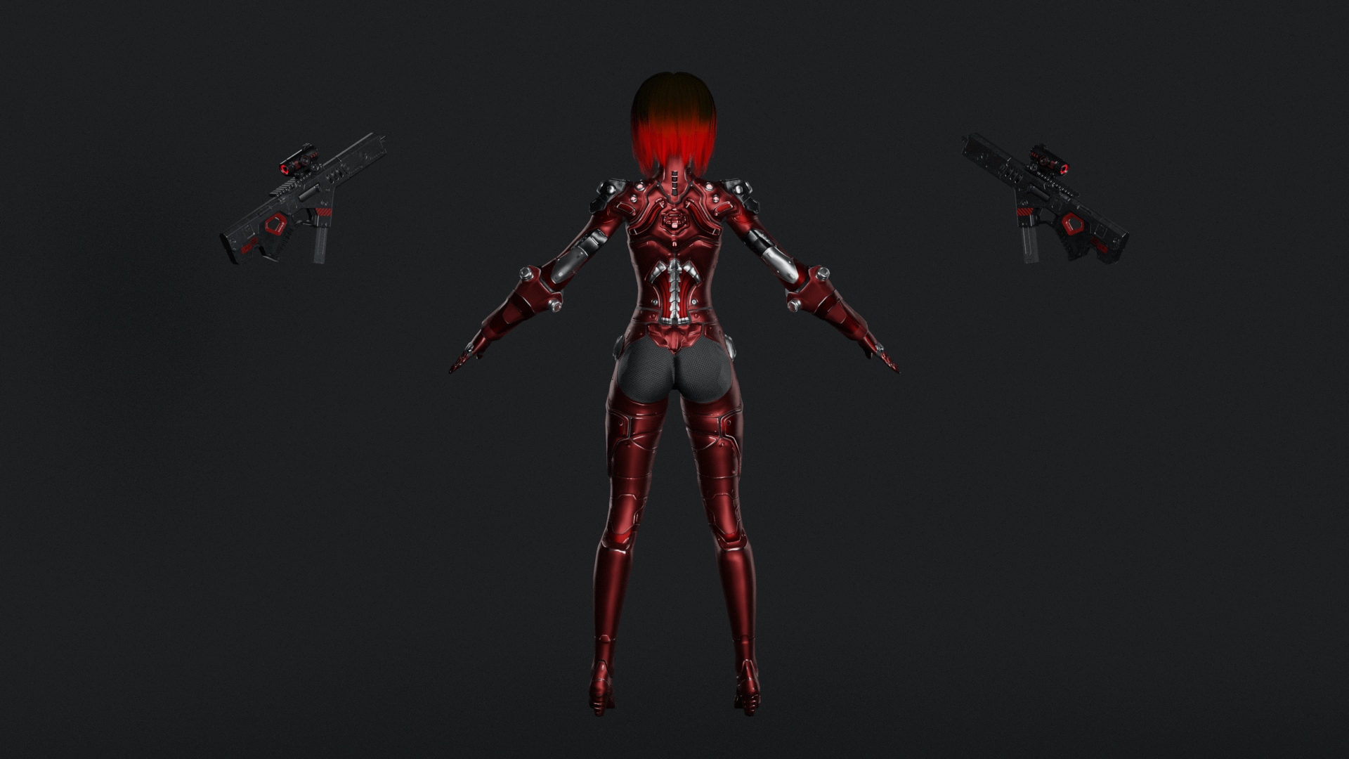 Cyber Girl Game Ready Model in Characters - UE Marketplace
