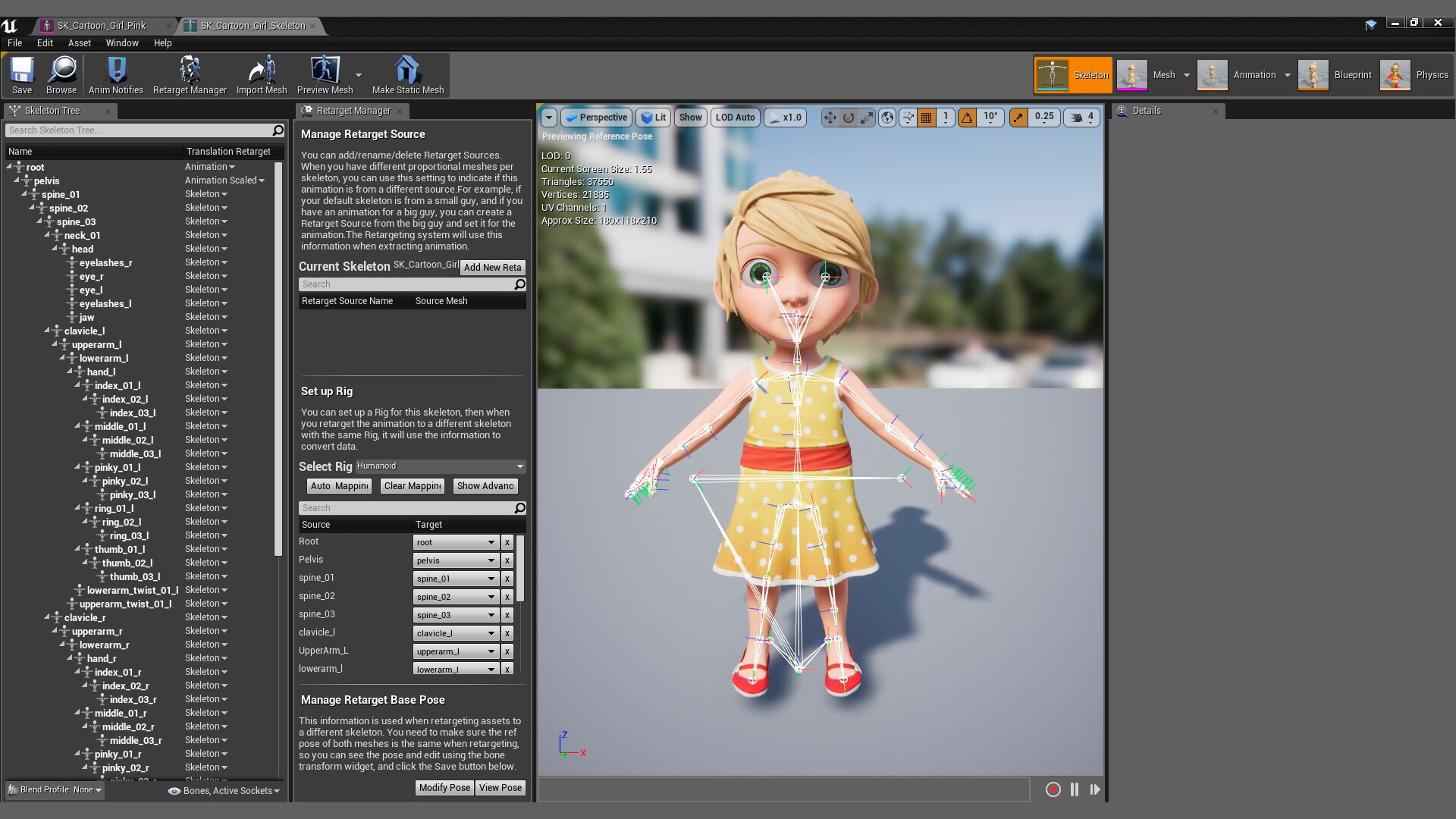 Cartoon Girl In Characters Ue Marketplace