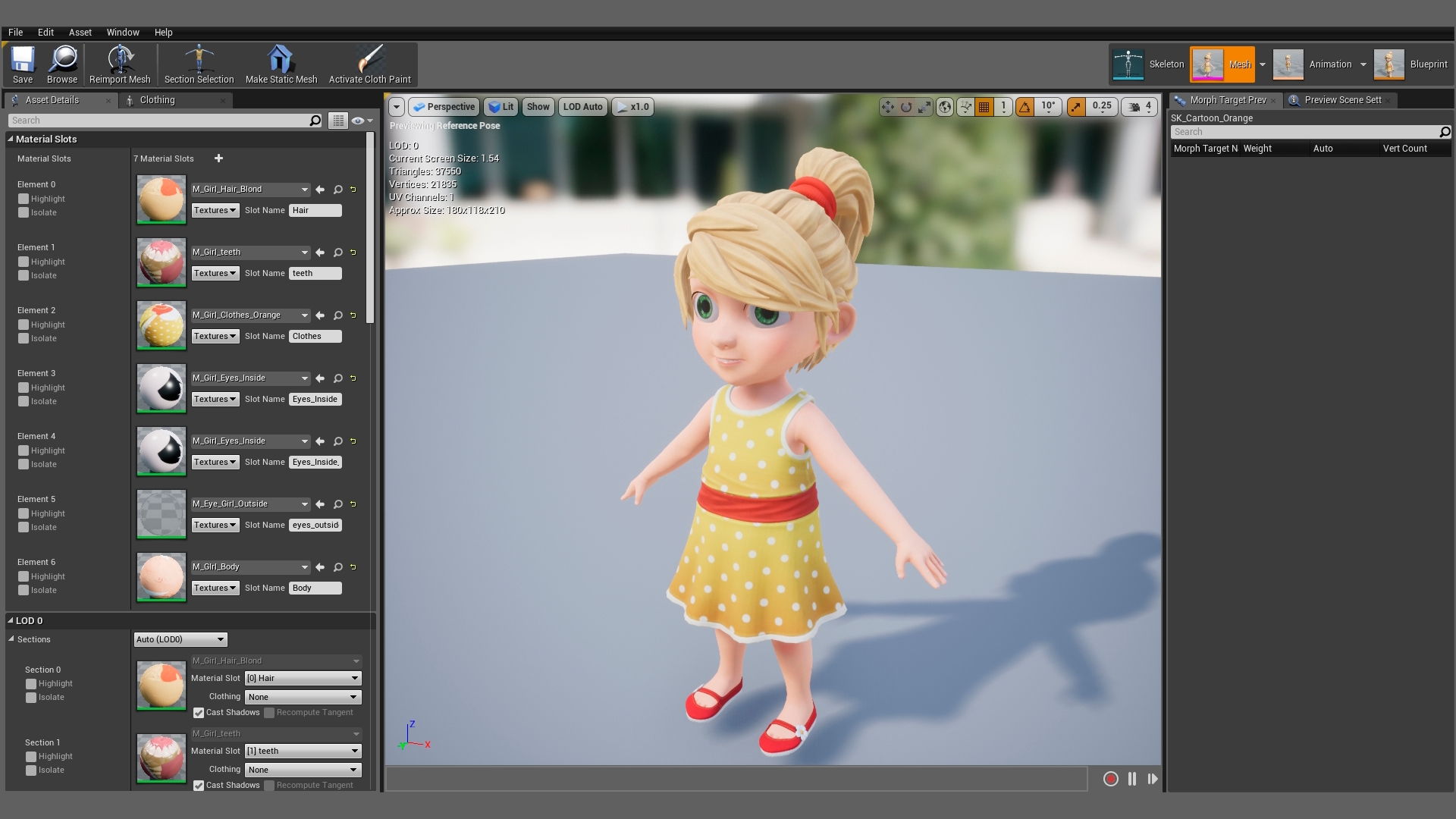 Cartoon Girl in Characters - UE Marketplace