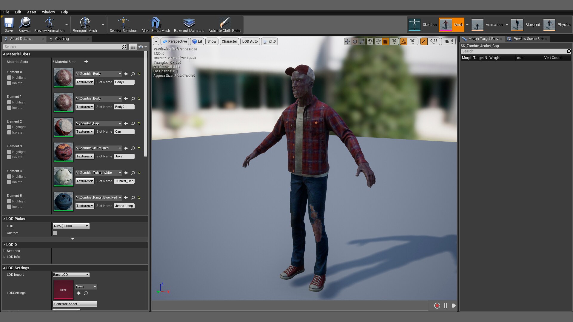 Zombie Casual Bundle in Characters - UE Marketplace