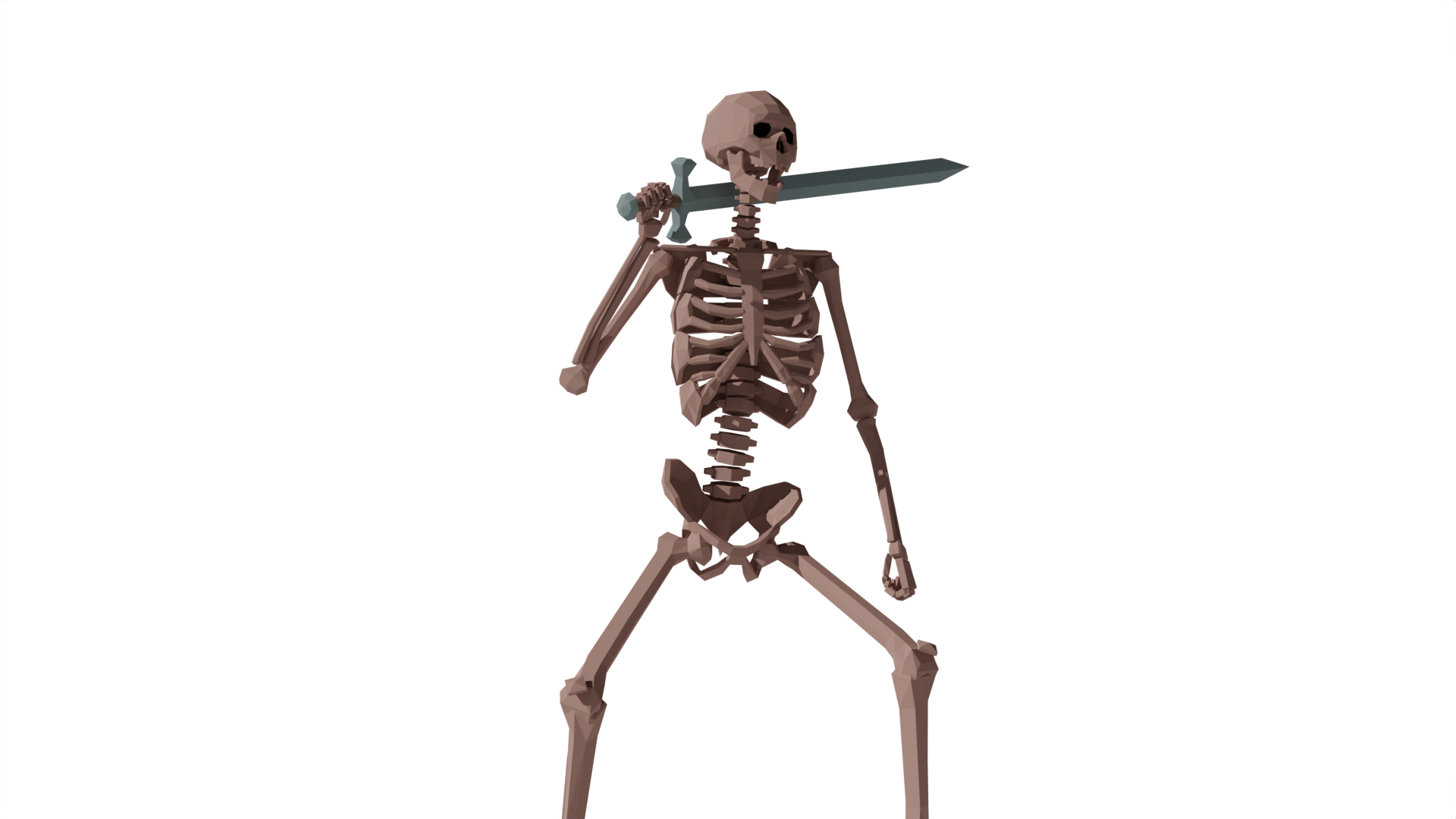 Low Poly Skeleton in Characters - UE Marketplace