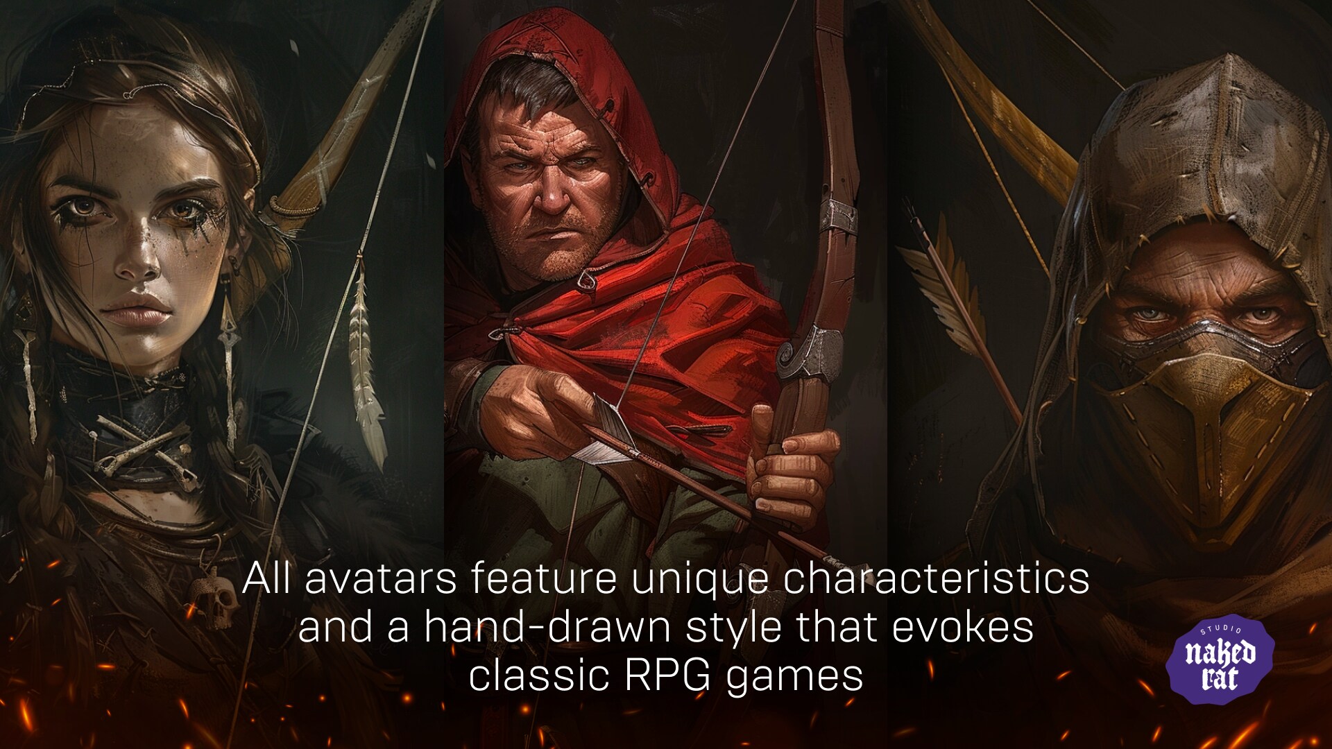 Archers Avatar Portraits, Archer Avatars Icons SET in 2D Assets - UE ...