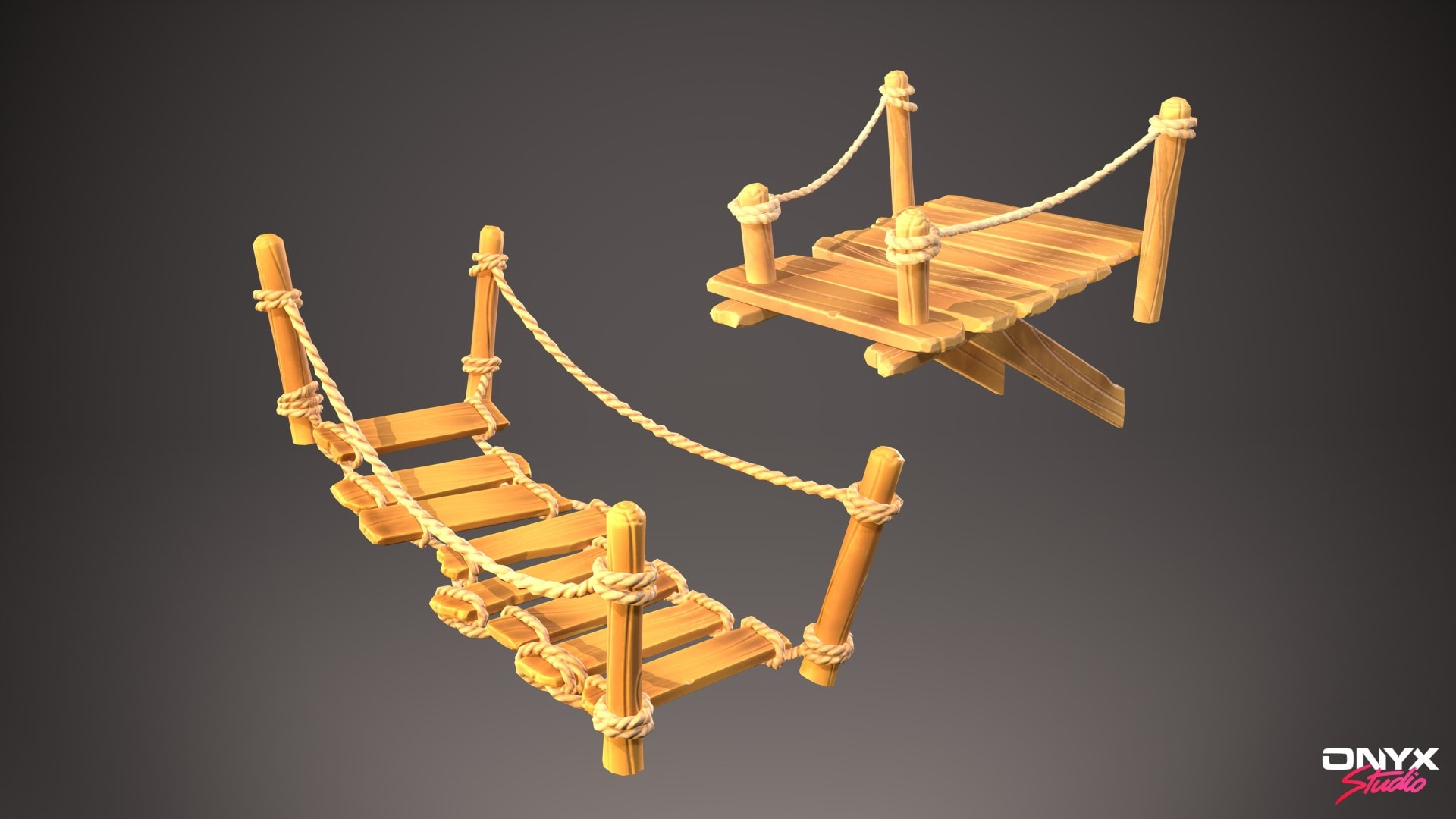 Stylized Floating Market in Props - UE Marketplace