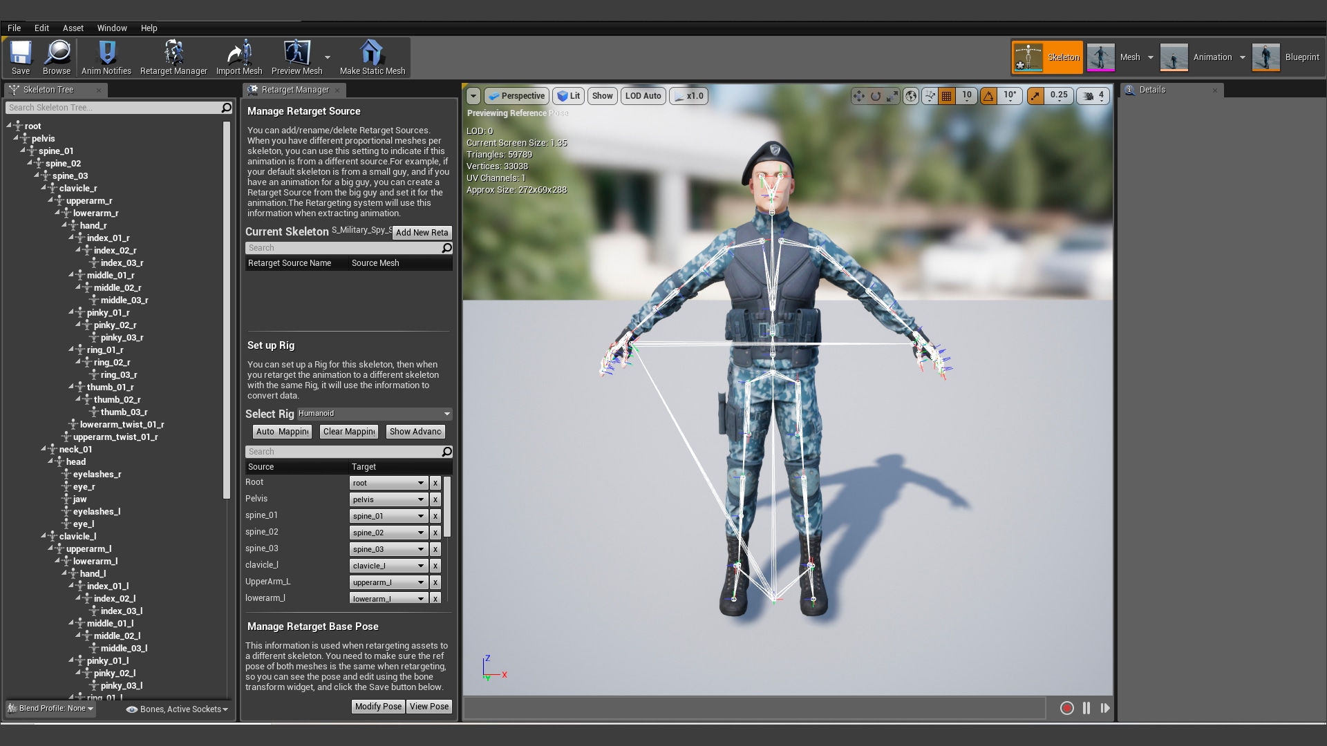 Military Spy Winter Skin：キャラクター - UE マーケットプレイス