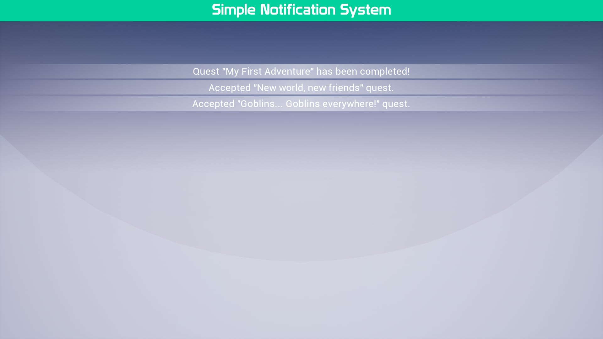 Simple Notification System in Blueprints - UE Marketplace
