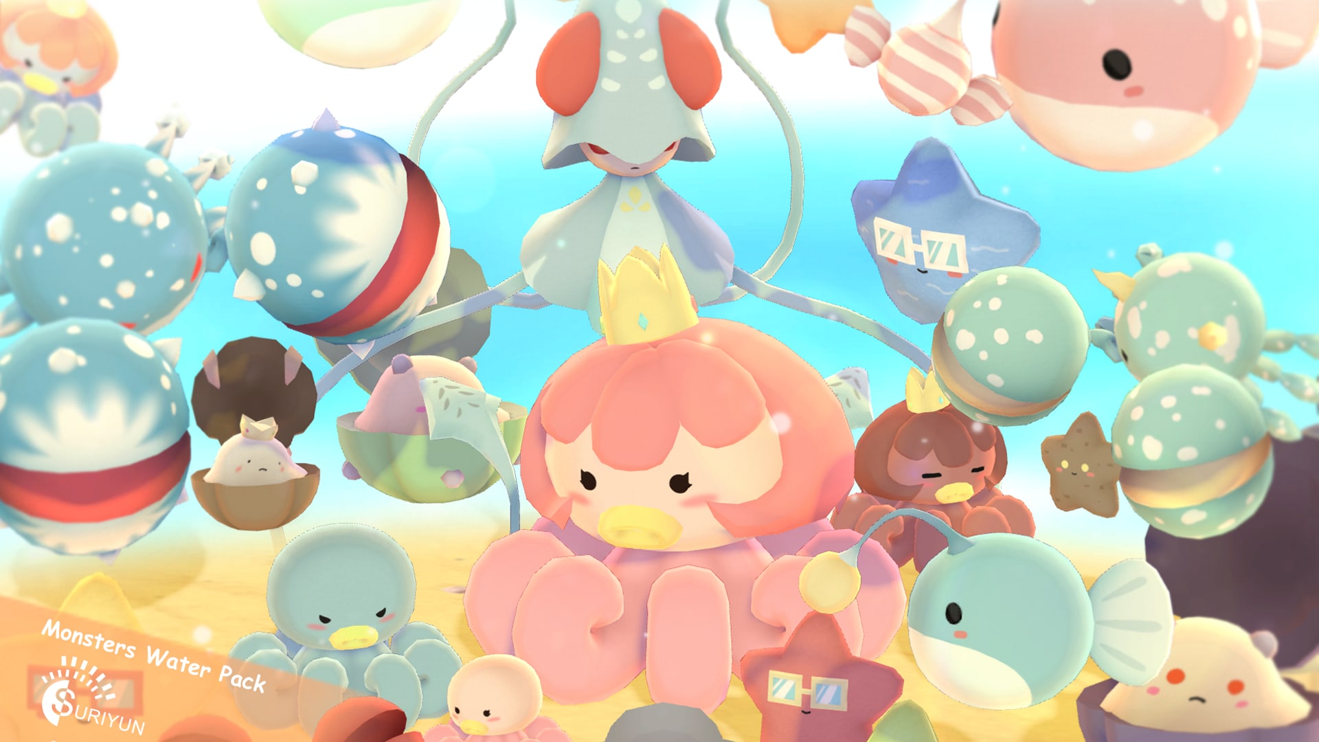 Monsters Water Pack Asset Cloud