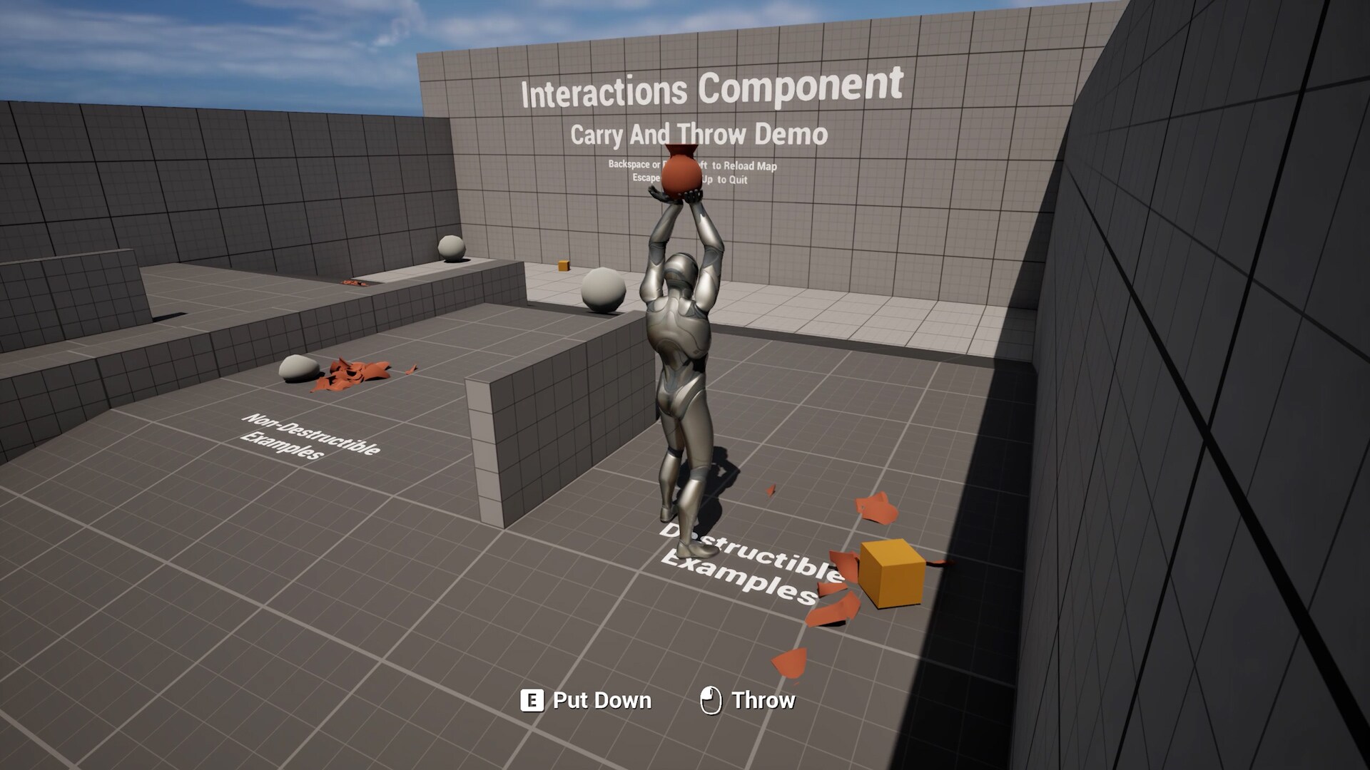 在蓝图创建的Interactions Component - Carry & Throw - 虚幻引擎商城