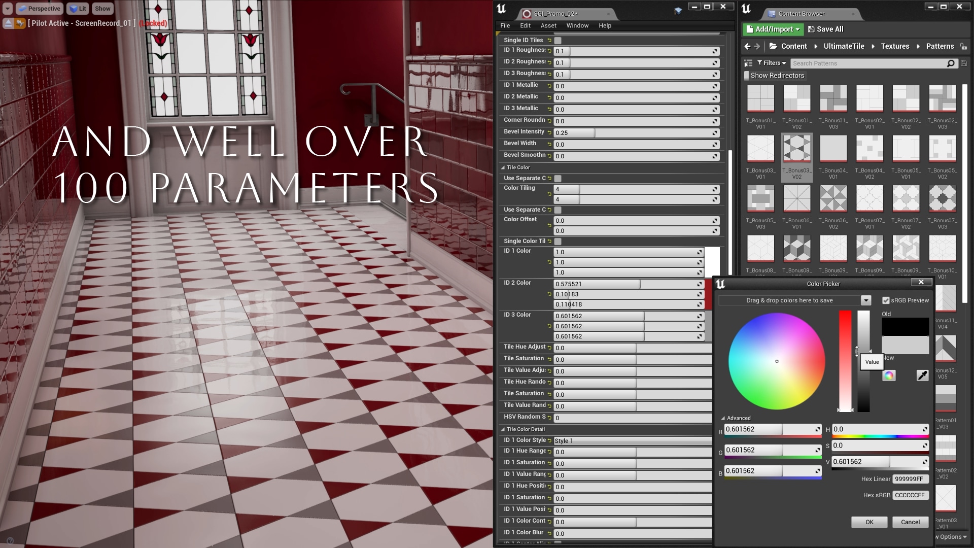 Ultimate Tile: Tiles Generator Material in Materials - UE Marketplace