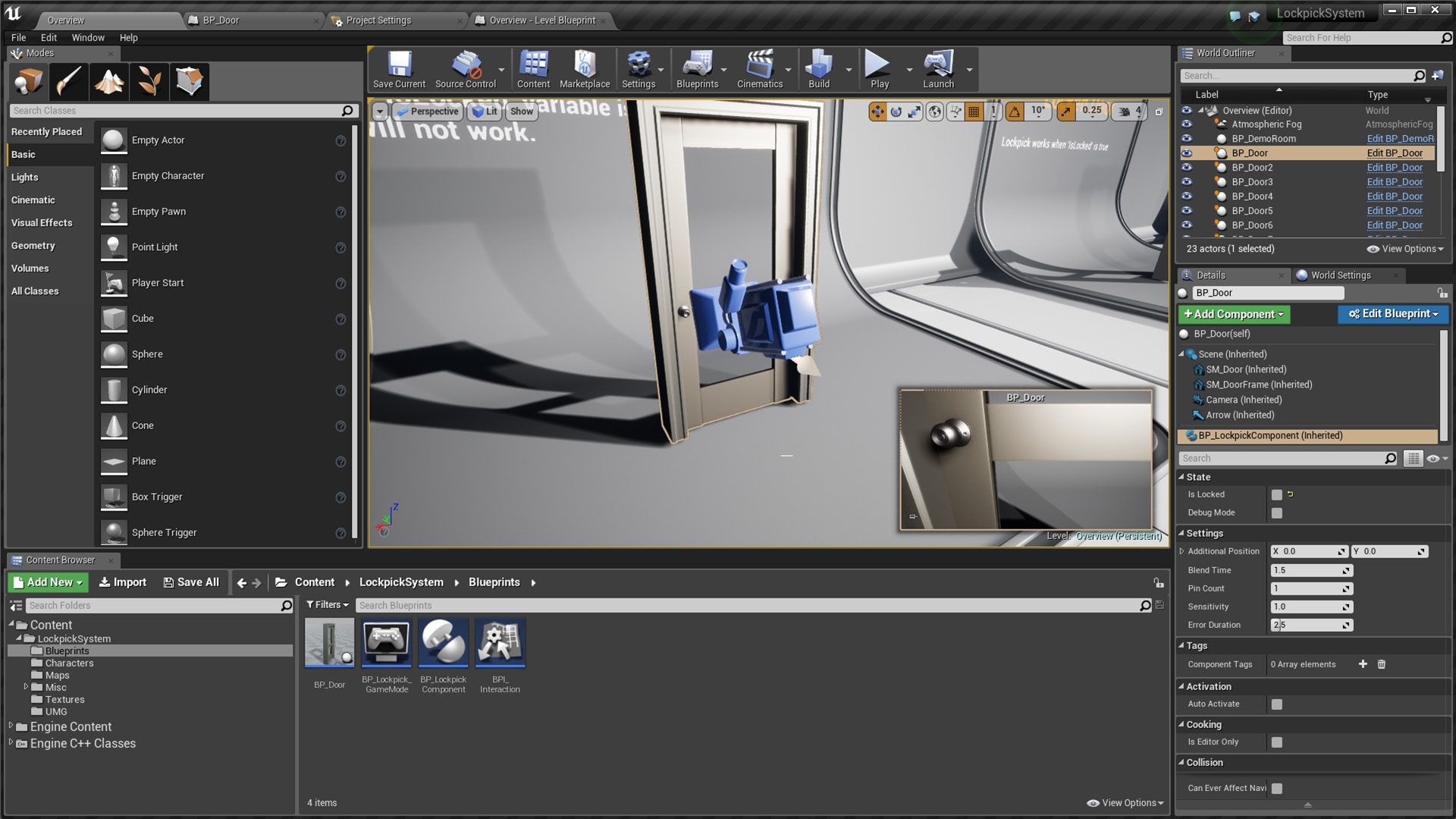 Lockpick System in Blueprints - UE Marketplace
