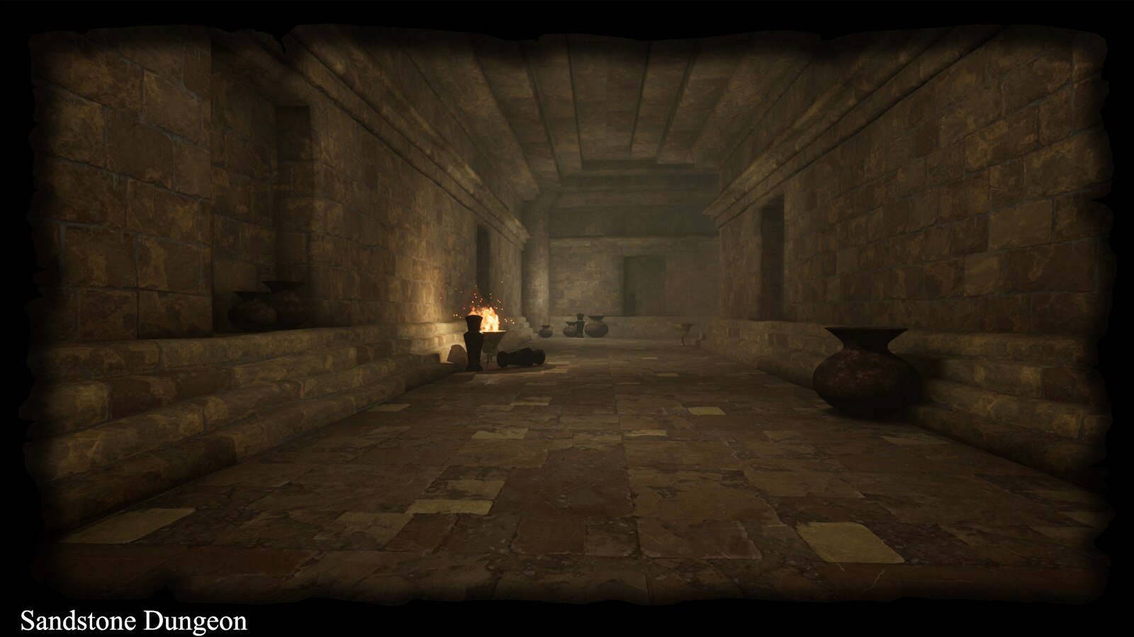 Sandstone Dungeon, 제작자 Voeluspa, 카테고리 Environments - UE4 마켓플레이스