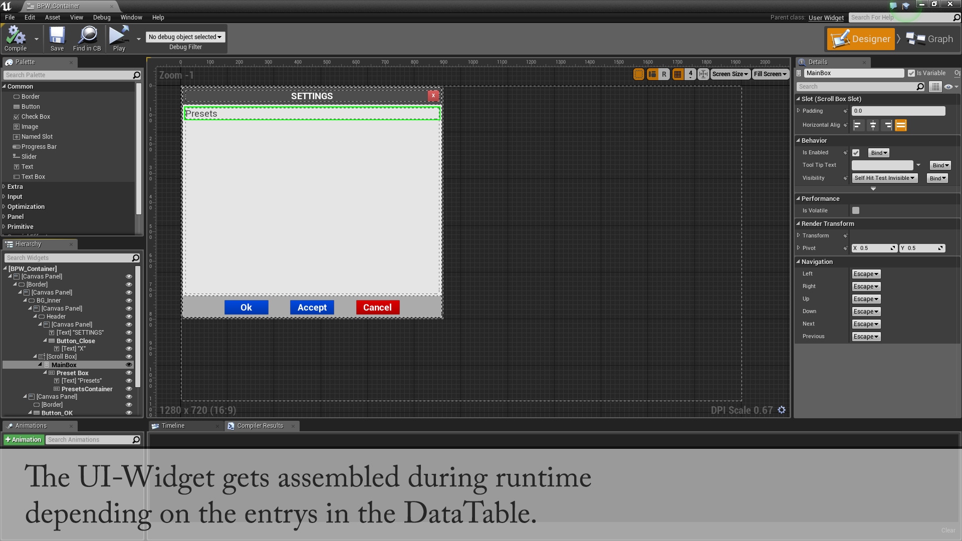 Modular Scalability Graphics Settings UMG Widget in Blueprints - UE Marketplace