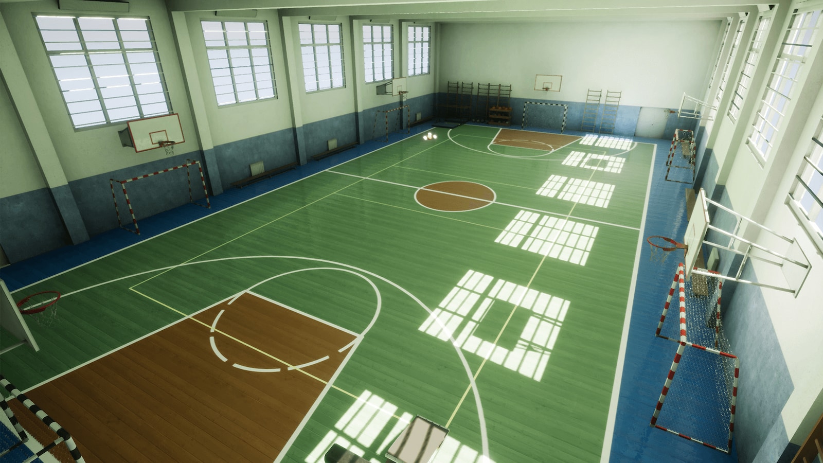 School gym in Architectural Visualization - UE Marketplace