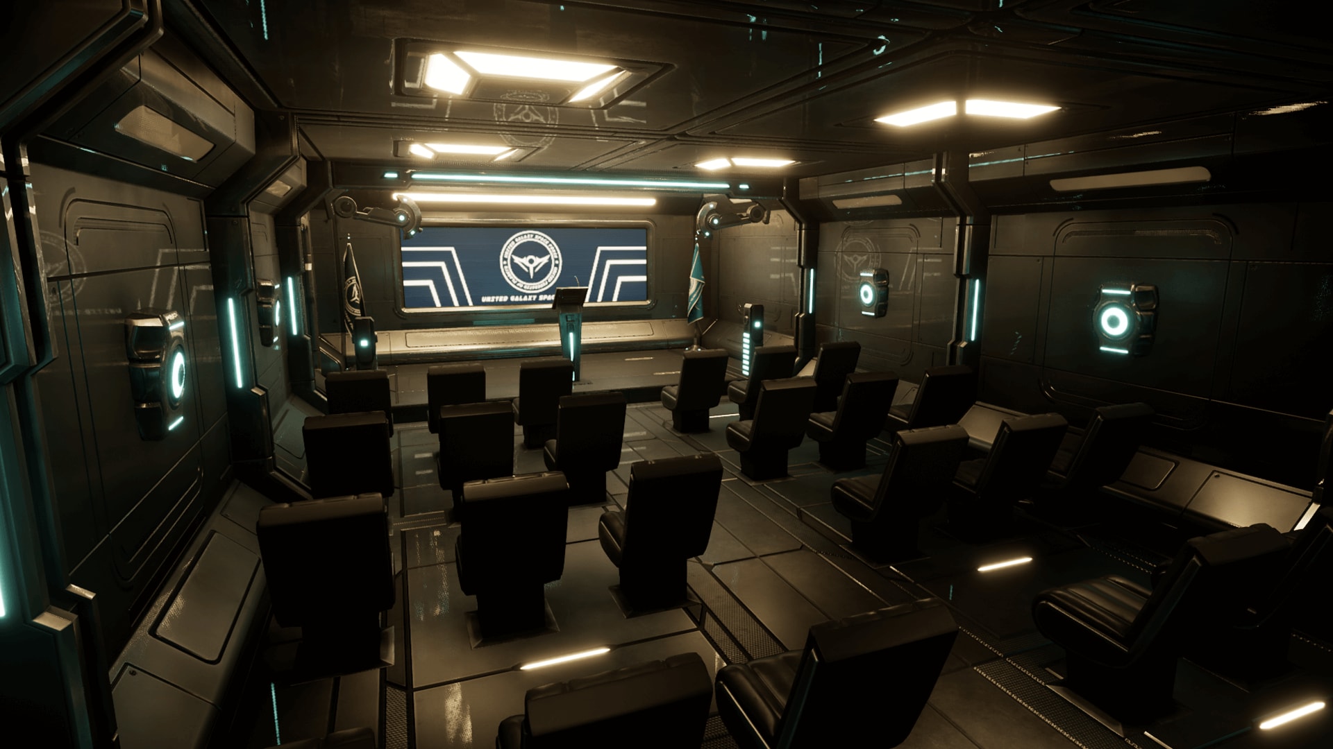 Sci-Fi Briefing Rooms in Environments - UE Marketplace