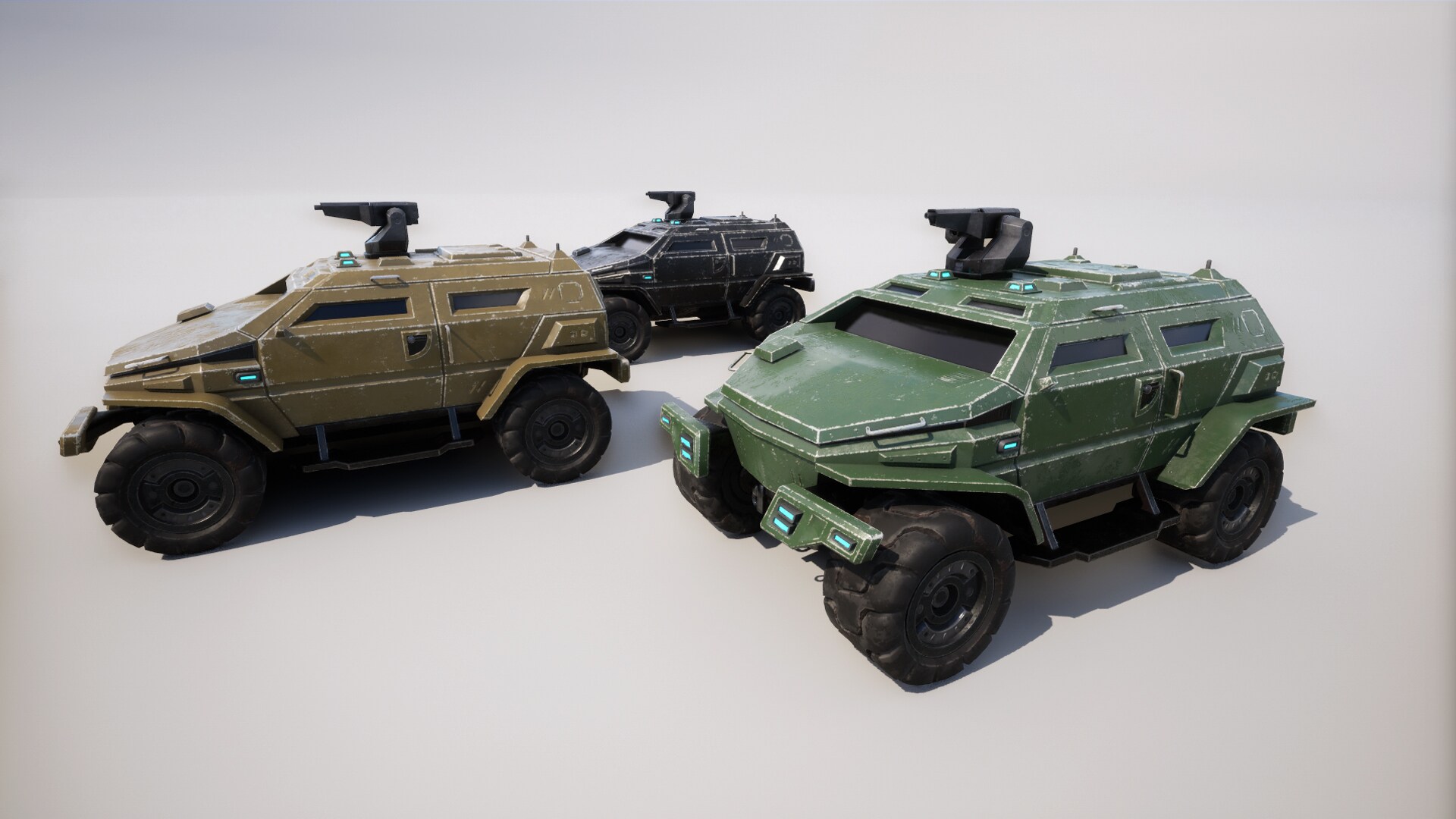 在道具创建的Sci-fi Military Vehicle - 虚幻引擎商城