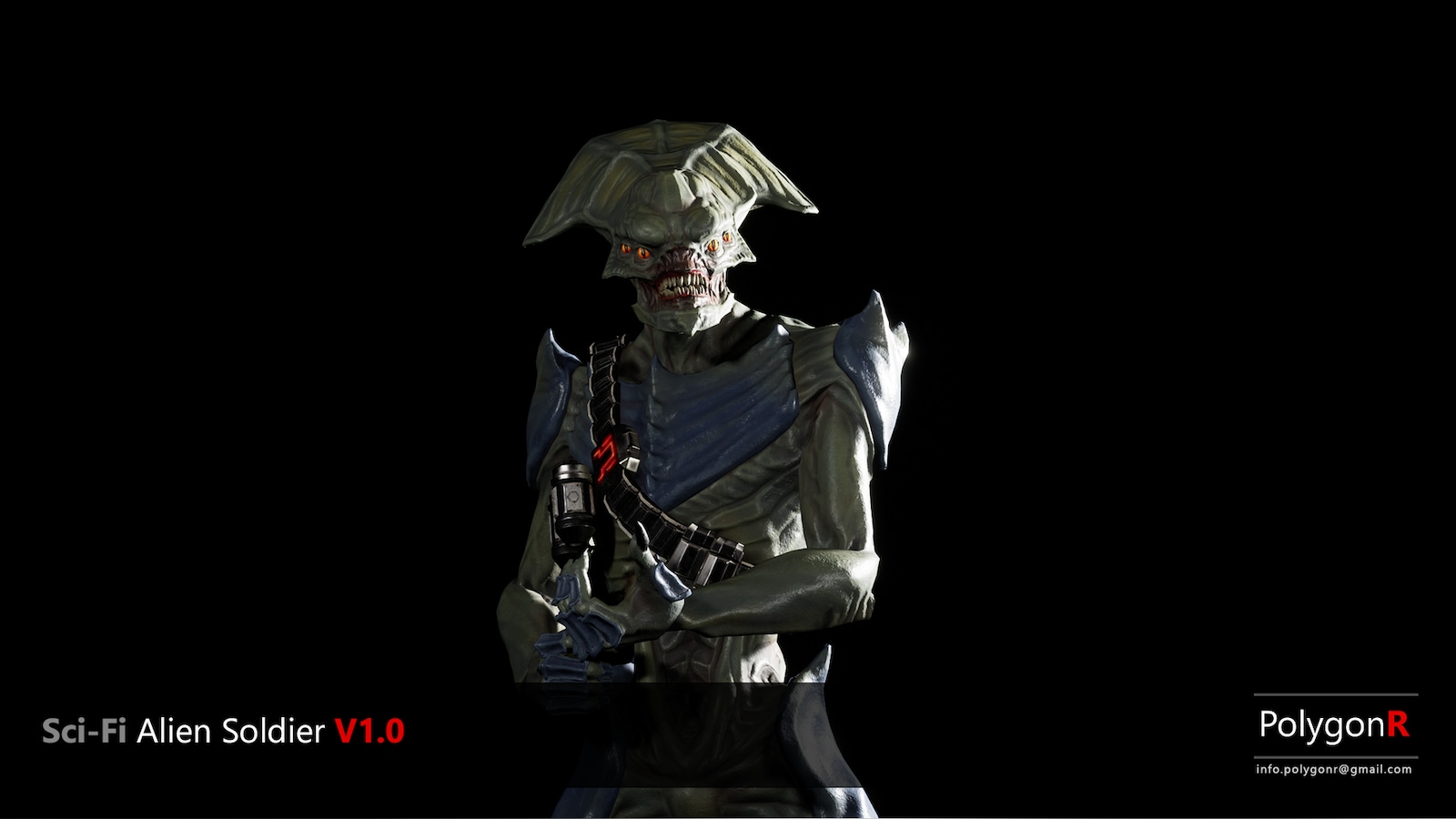 Sci Fi Alien Soldier in Characters - UE Marketplace