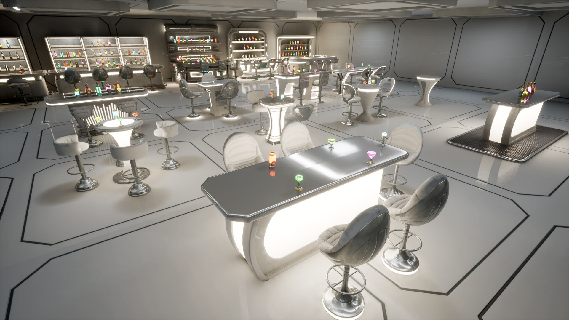 Sci-Fi Bar Props in Props - UE Marketplace