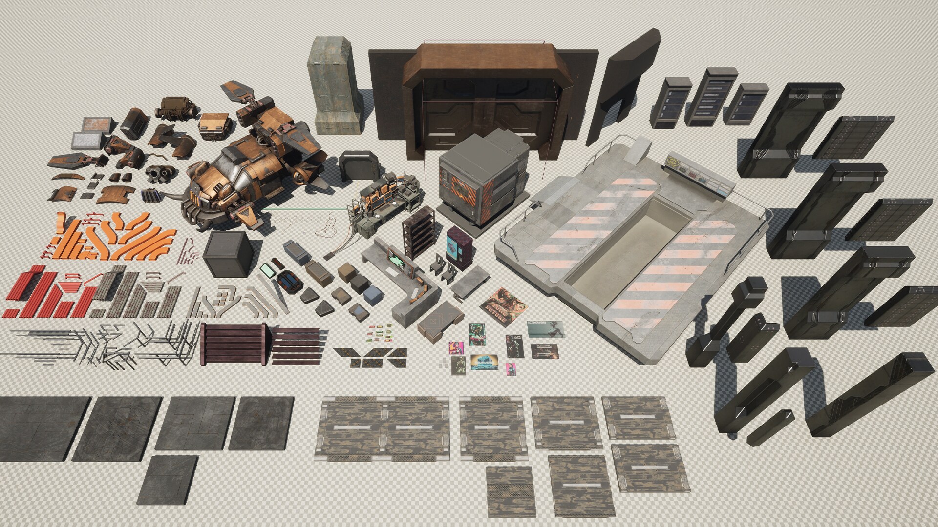 Sci-Fi Workshop - Environment Pack：環境 - UE マーケットプレイス