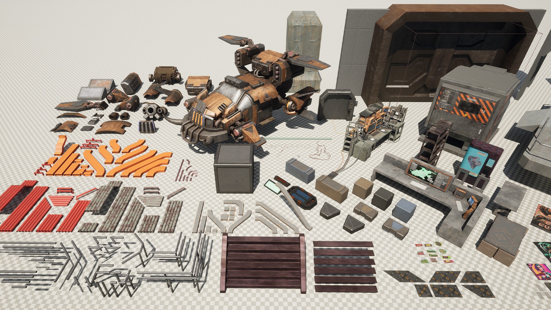 Sci-Fi Workshop - Environment Pack：環境 - UE マーケットプレイス