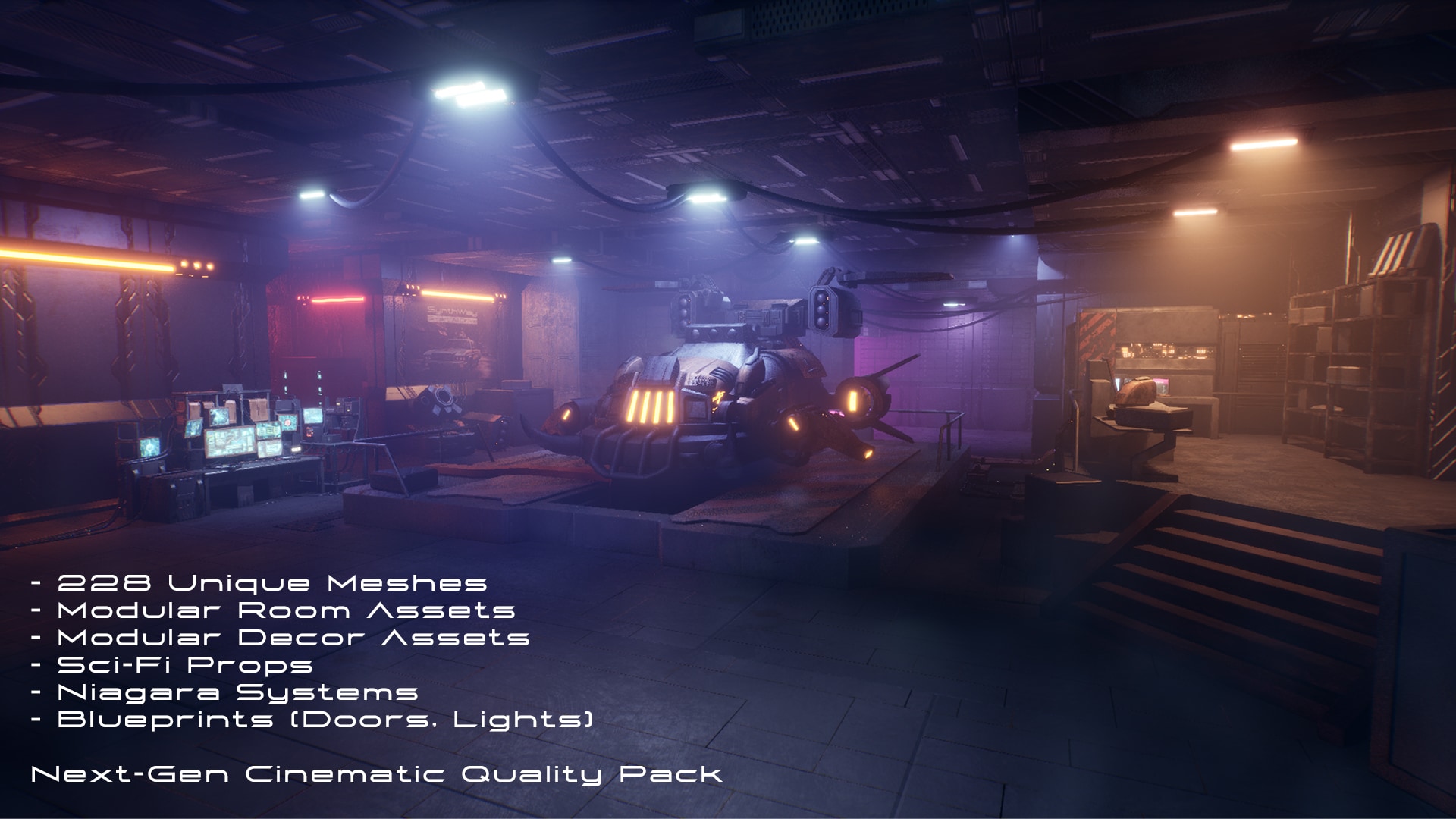 Sci-Fi Workshop - Environment Pack：環境 - UE マーケットプレイス