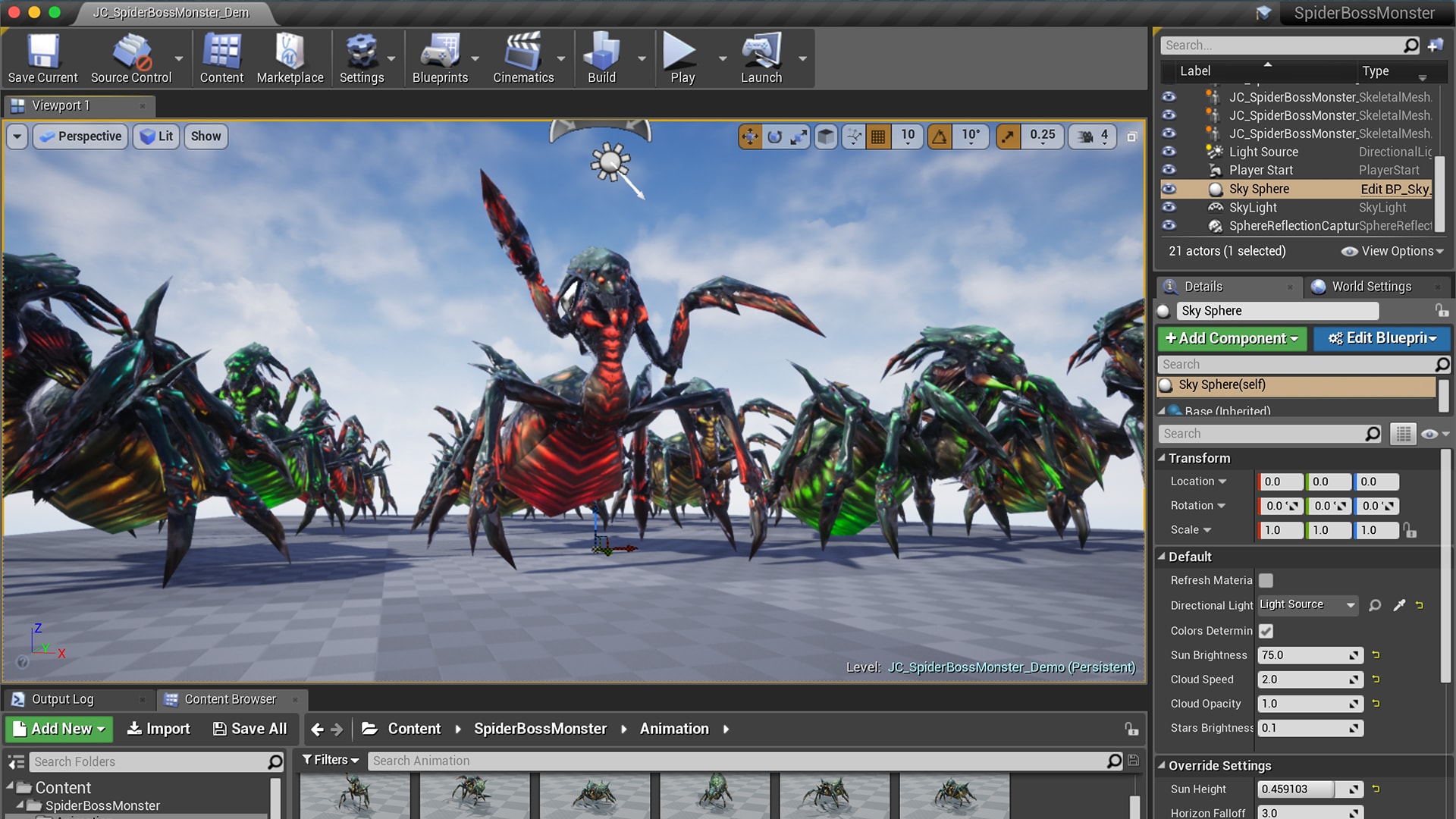 Spider Boss Monster in Characters - UE Marketplace