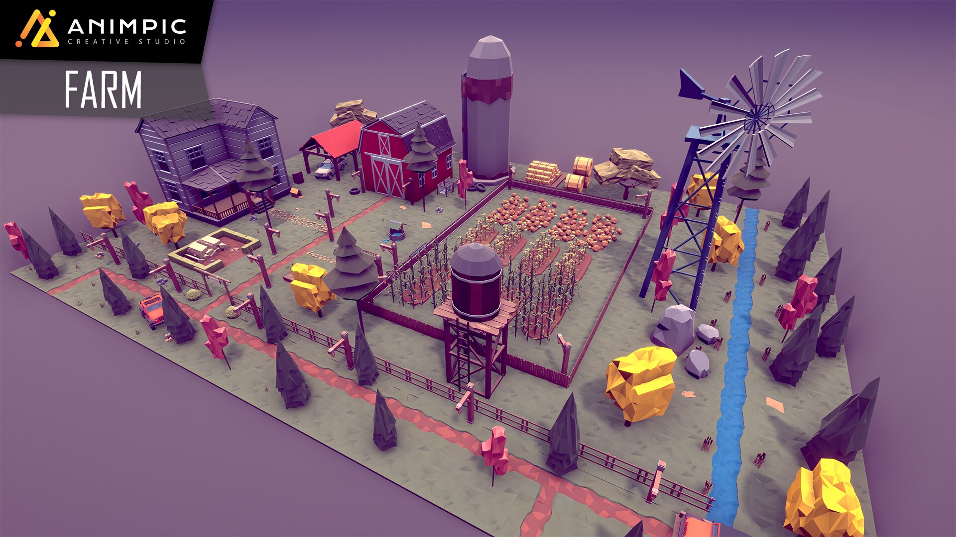 POLY - Farm in Environments - UE Marketplace