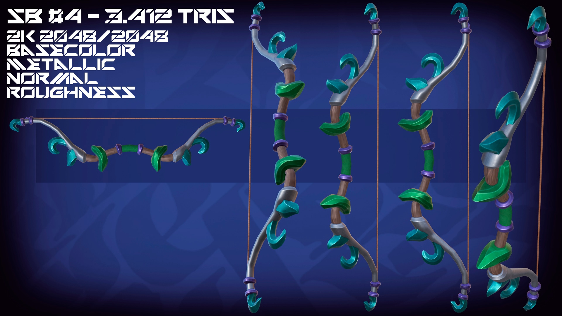 Stylized Bows PBR Asset Pack Vol.1 in Weapons - UE Marketplace