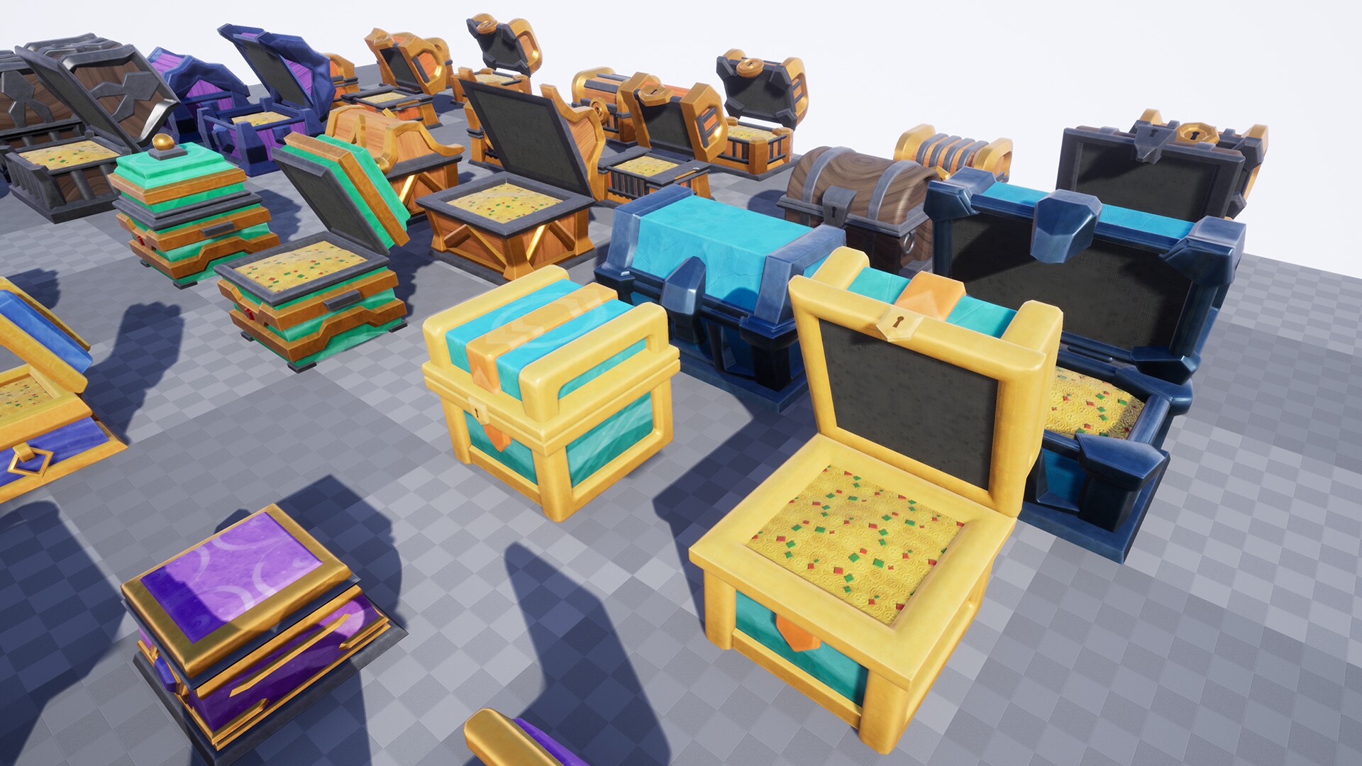 Stylized Chests PBR Asset Pack Vol.1 in Props - UE Marketplace