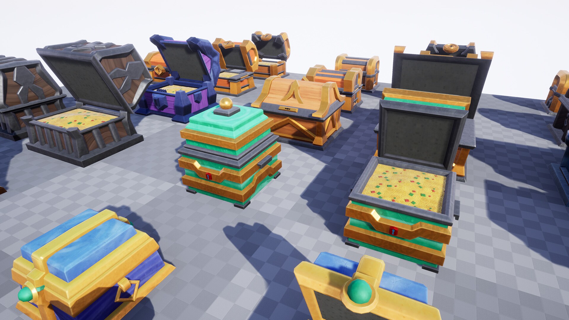 Stylized Chests PBR Asset Pack Vol.1 in Props - UE Marketplace