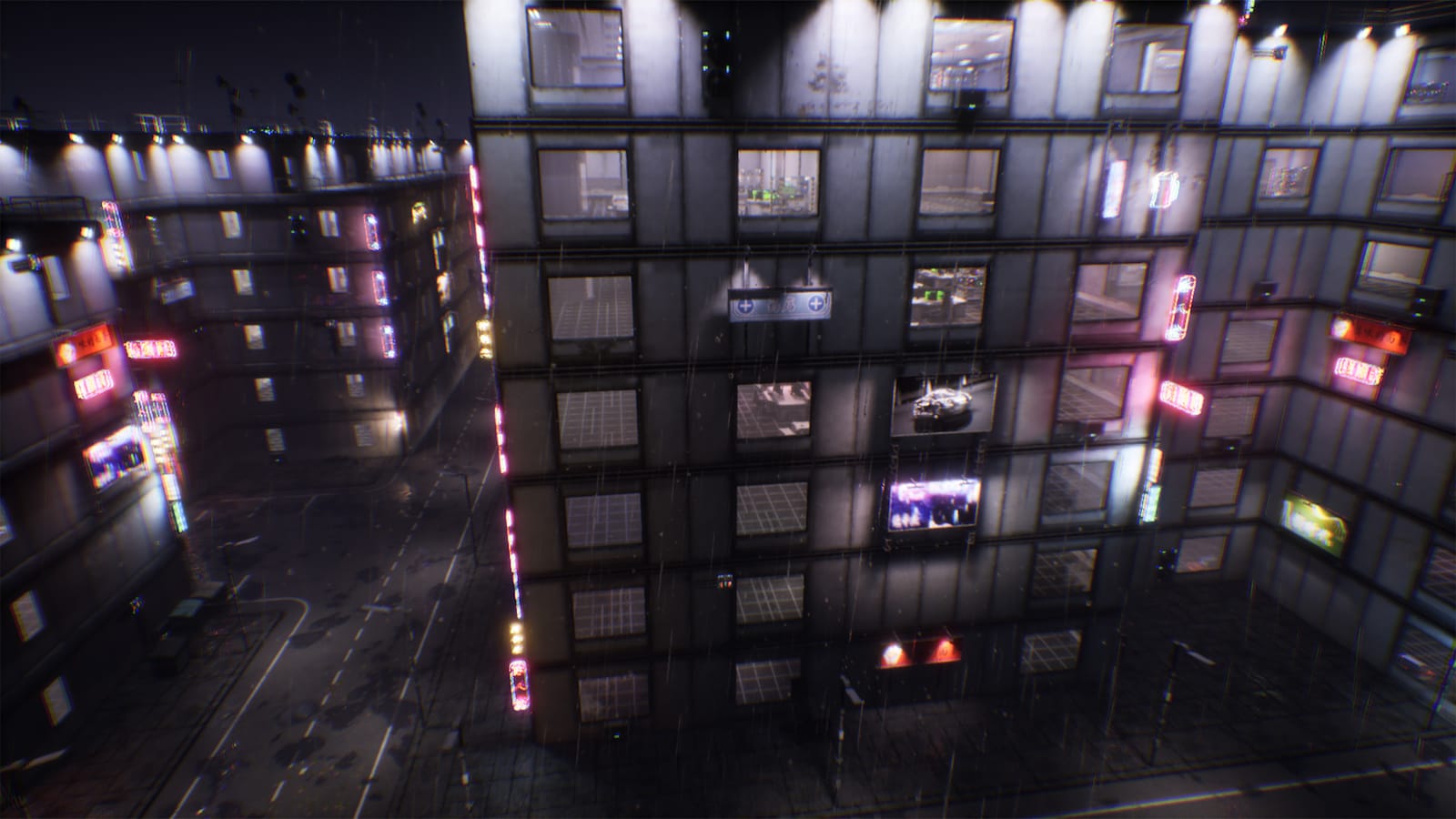 在环境创建的Cyberpunk City Builder - 虚幻引擎商城