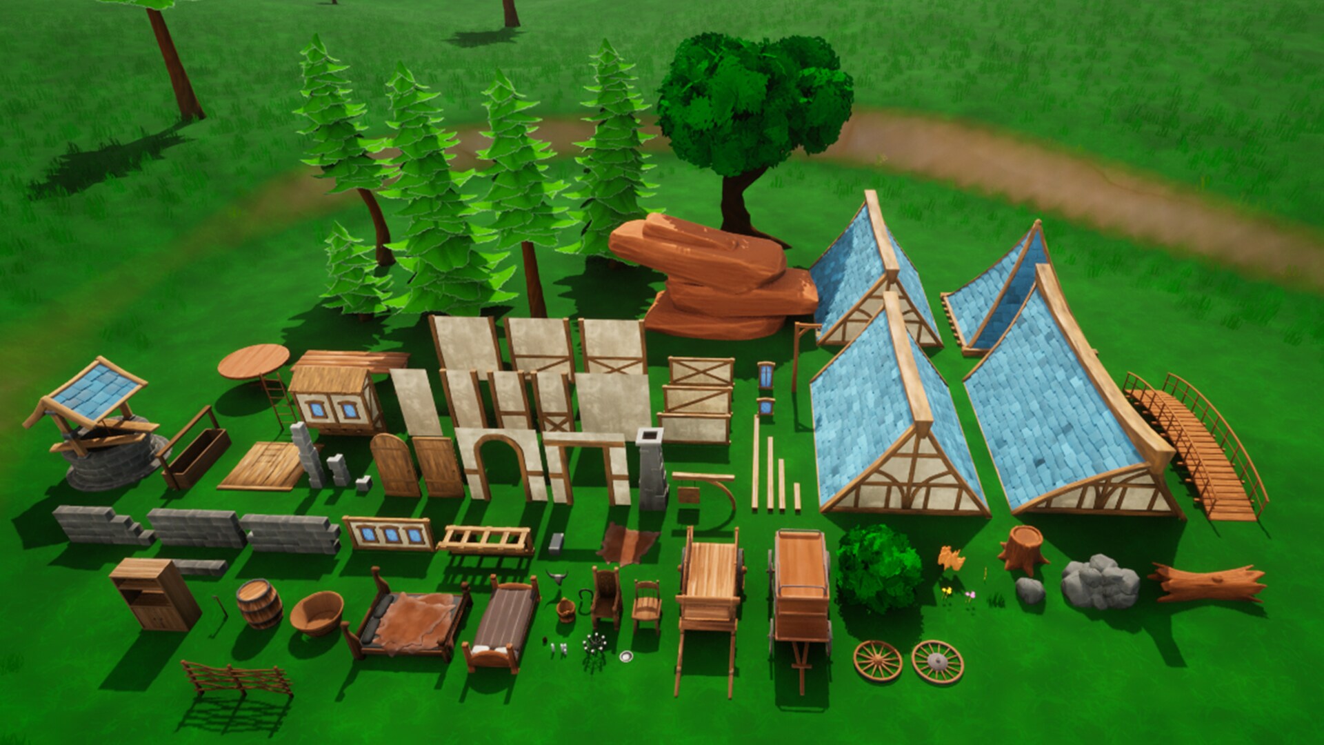 Stylized Medieval Environment in Environments - UE Marketplace