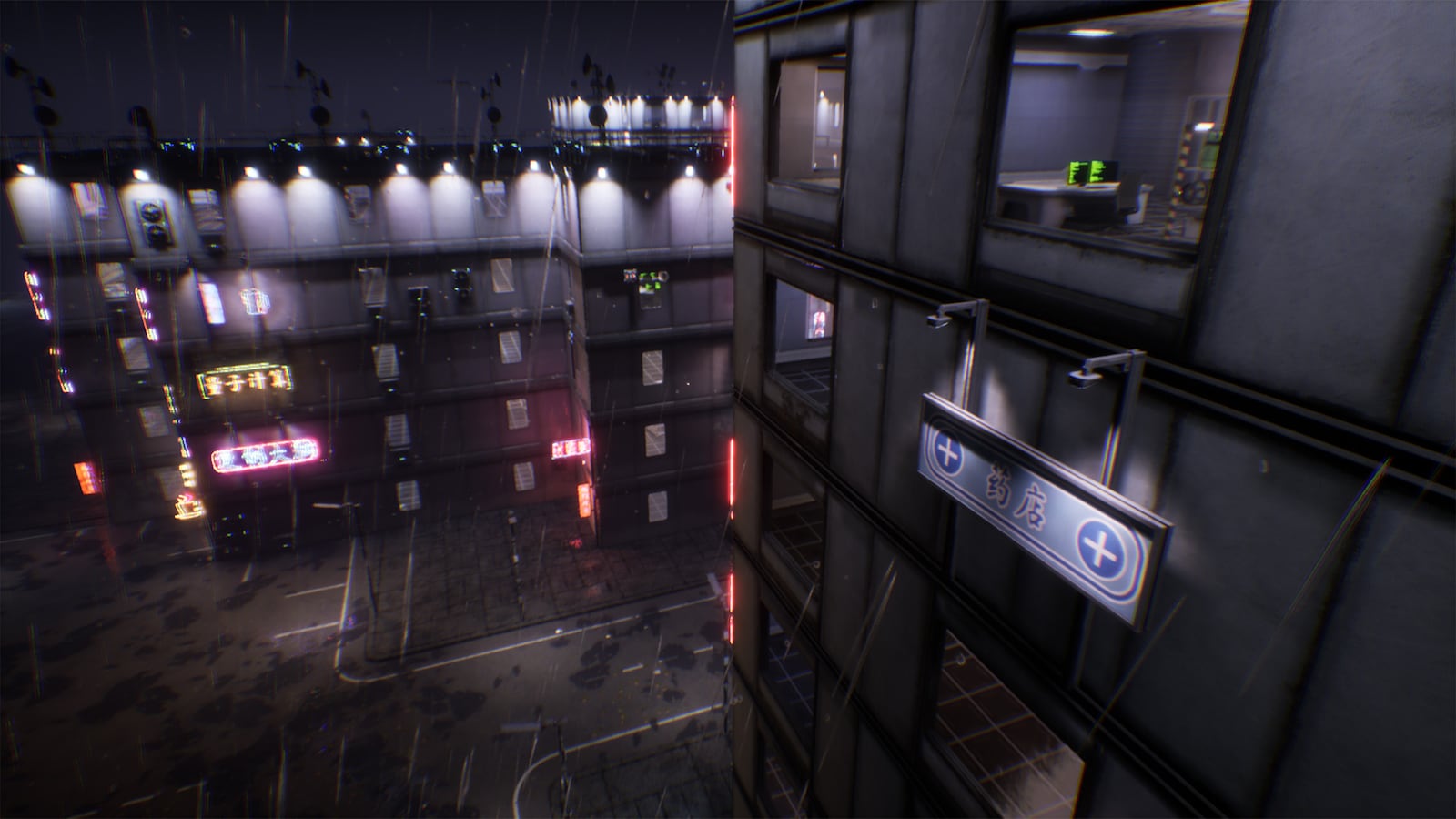 在环境创建的Cyberpunk City Builder - 虚幻引擎商城