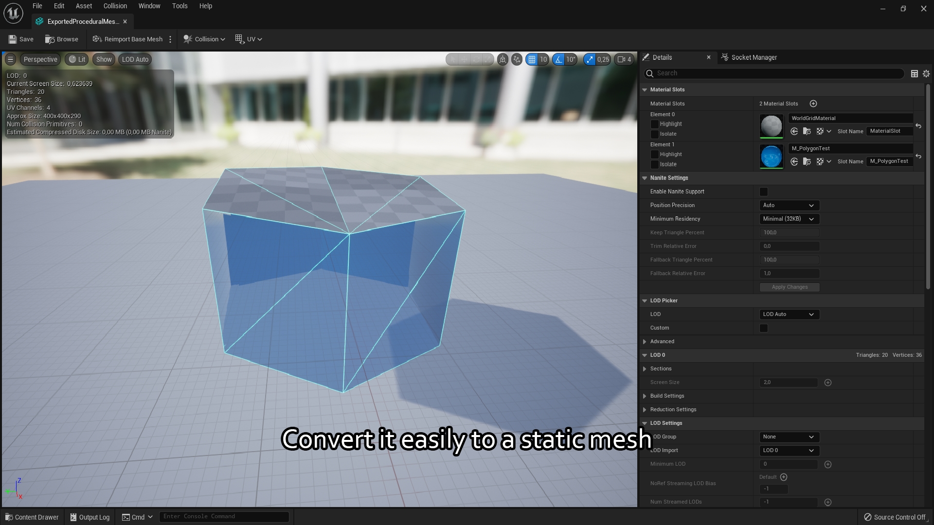 Polygon Procedural Mesh In Code Plugins Ue Marketplace