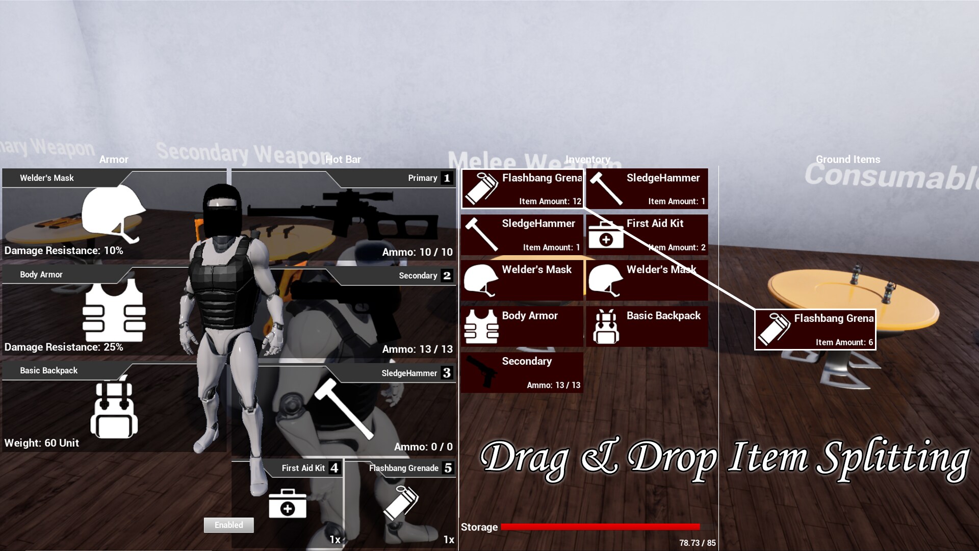 Advanced Drag & Drop Inventory System, 카테고리 블루프린트 - UE 마켓플레이스 Advanced Drag & Drop Inventory System, 카테고리 블루프린트 - UE 마켓플레이스