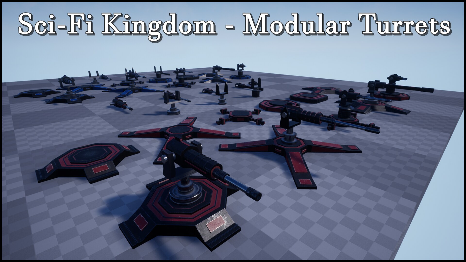Sci-Fi Kingdom - Modular Turrets in Props - UE Marketplace