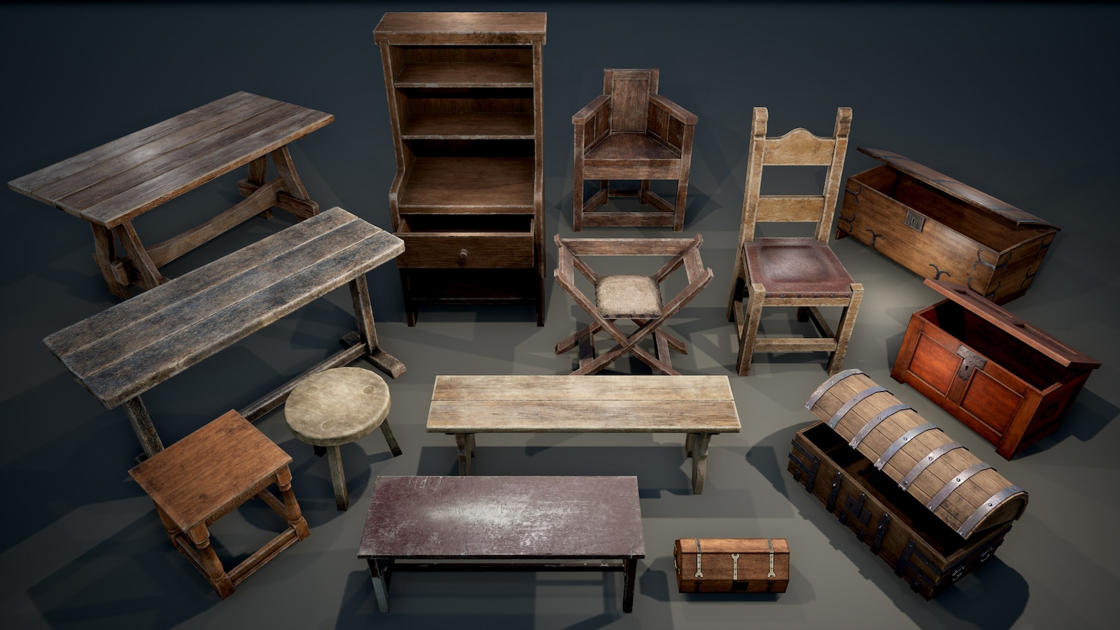 Medieval Furniture in Props - UE Marketplace