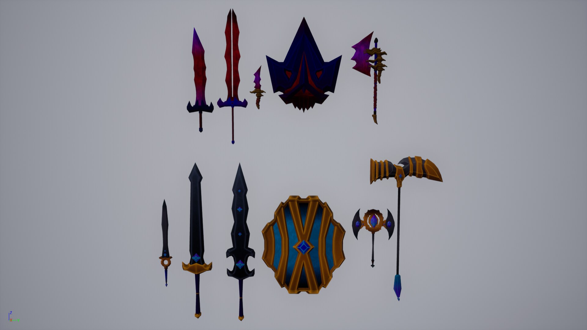 Stylized Good Vs Evil Weapons in Props - UE Marketplace