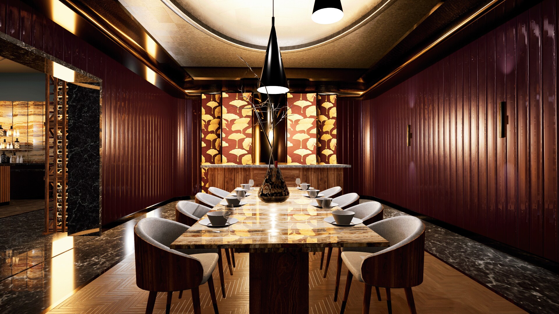 Modular High End Restaurant Interior：プロップ・小物 - UE マーケットプレイス