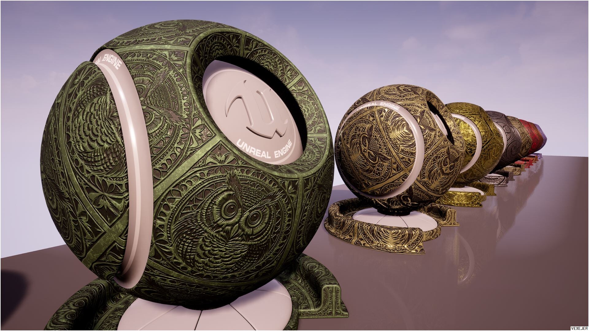 在材质创建的666 Owl Patterns - 虚幻引擎商城